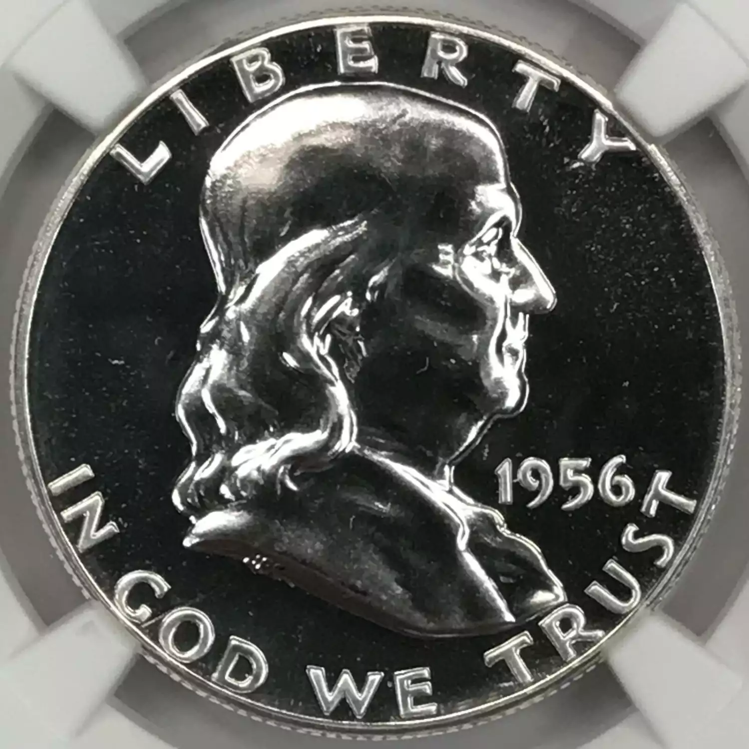 1956 Franklin Half Dollar NGC PF-68 Type 1 Reverse - Old Pueblo Coin