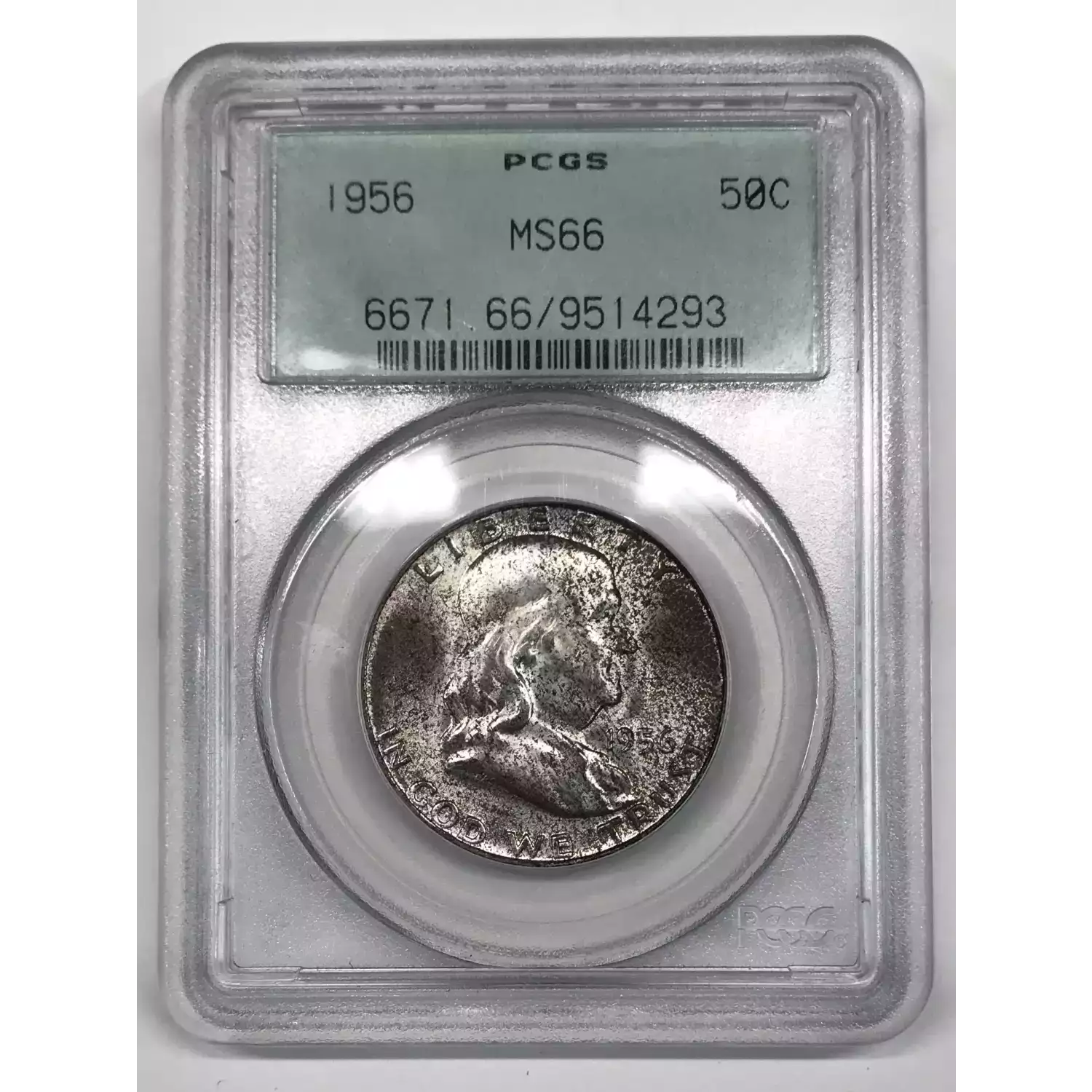 1956 Franklin Half Dollar PCGS MS-66 - Old Pueblo Coin