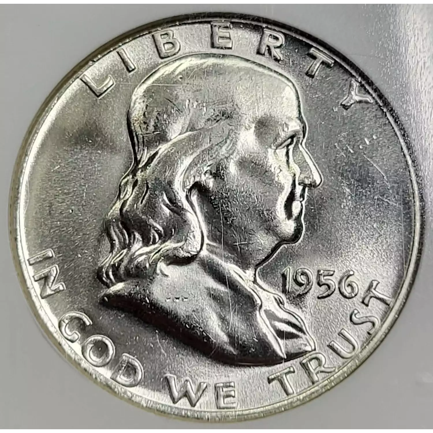 1956 Franklin Half Dollar NGC MS-64 FBL - Old Pueblo Coin