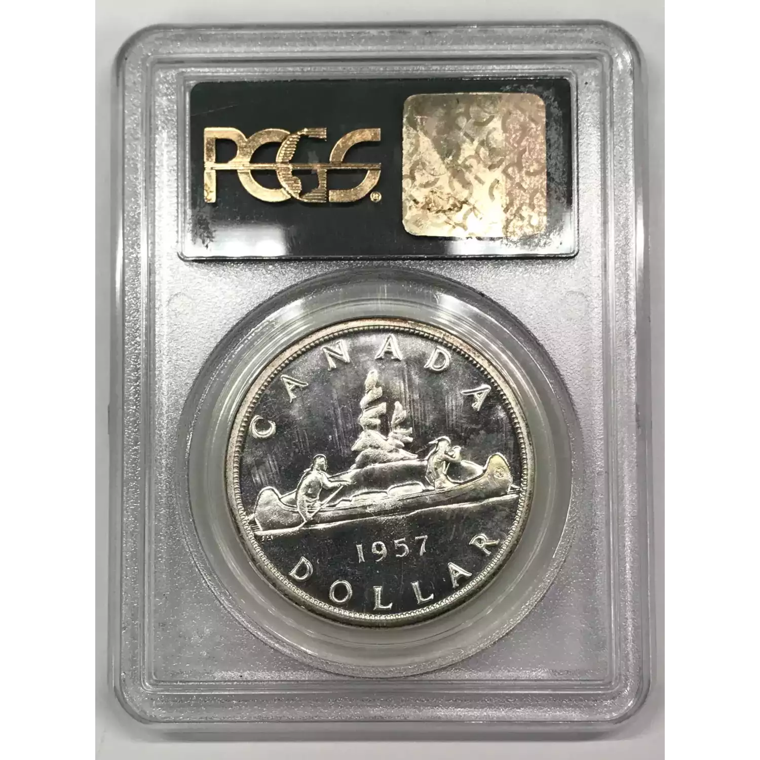 1957 CANADA Silver DOLLAR PCGS PL-66 - Old Pueblo Coin