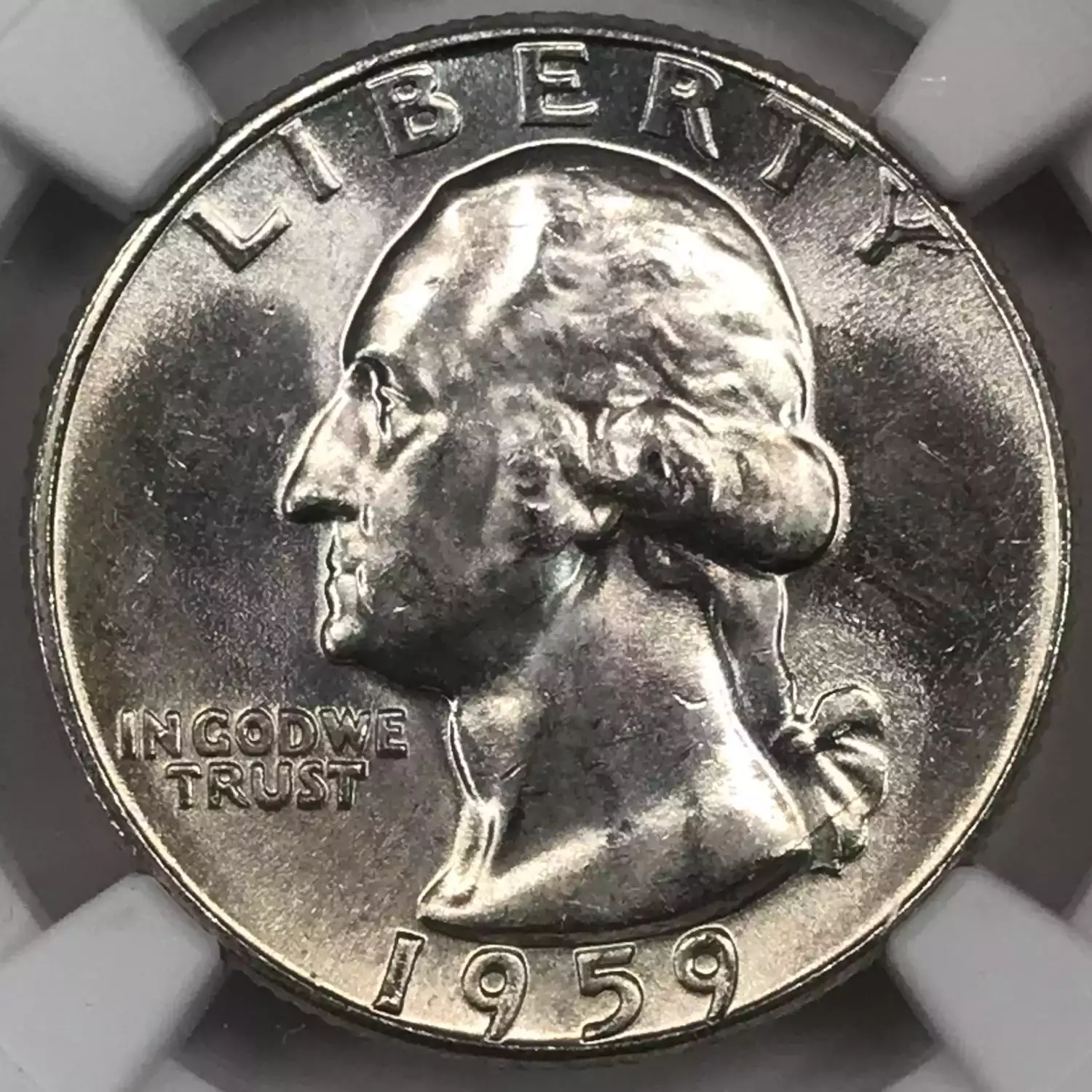 1959 Silver Washington Quarter NGC MS-63 TYPE B REV - Old Pueblo Coin