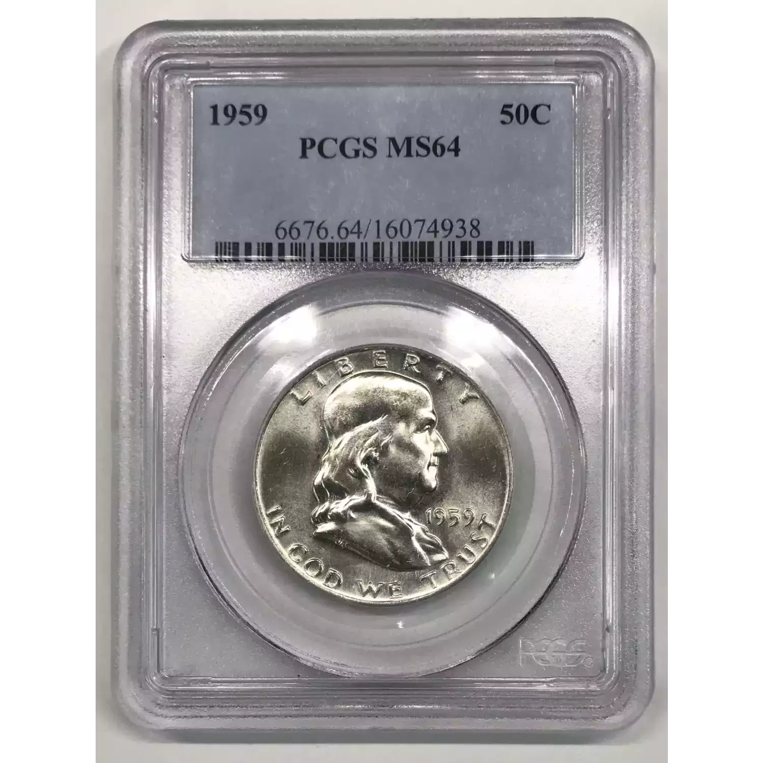 1959 Franklin Half Dollar PCGS MS-64 - Old Pueblo Coin
