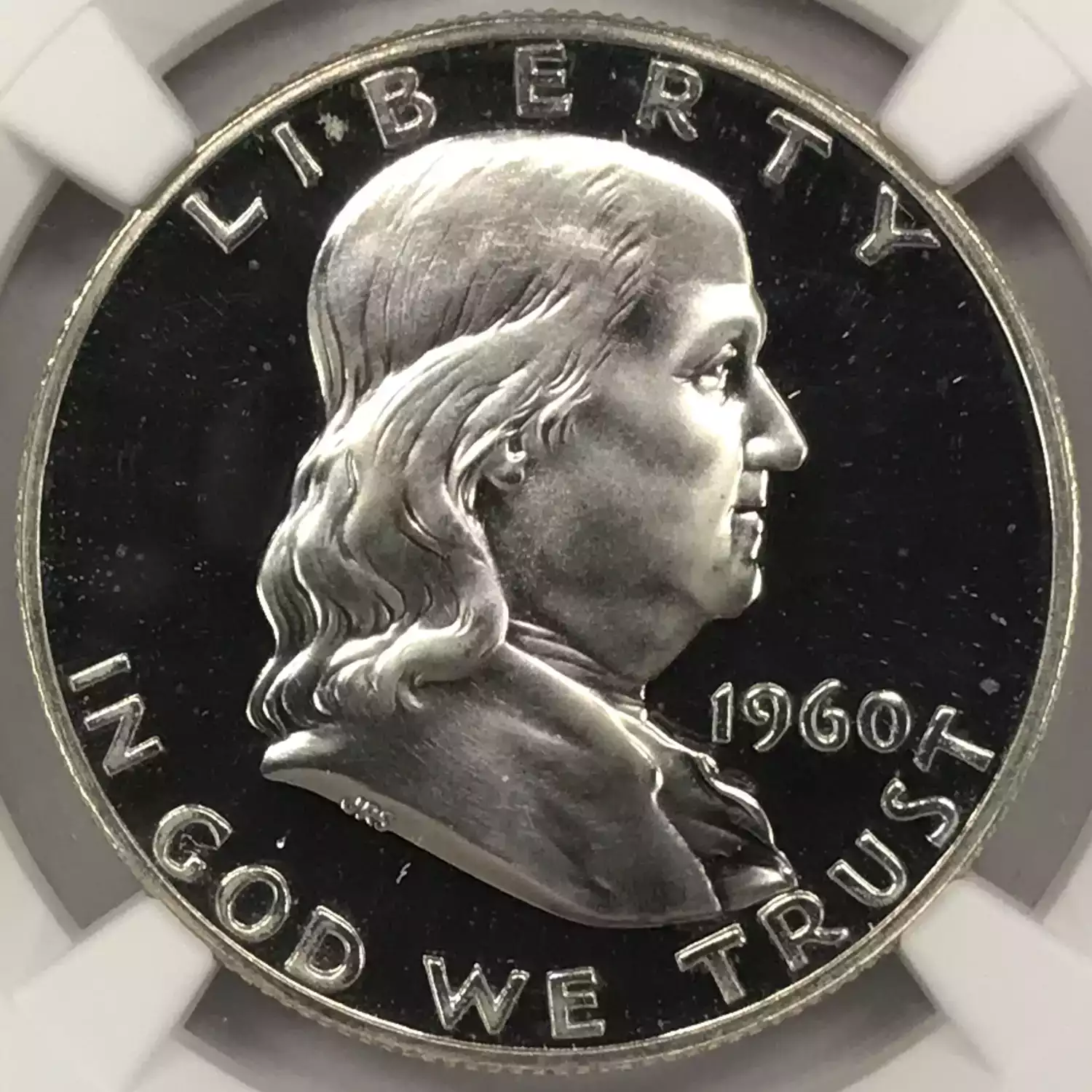 1960 Franklin Half Dollar NGC PF-66 CAMEO - Old Pueblo Coin