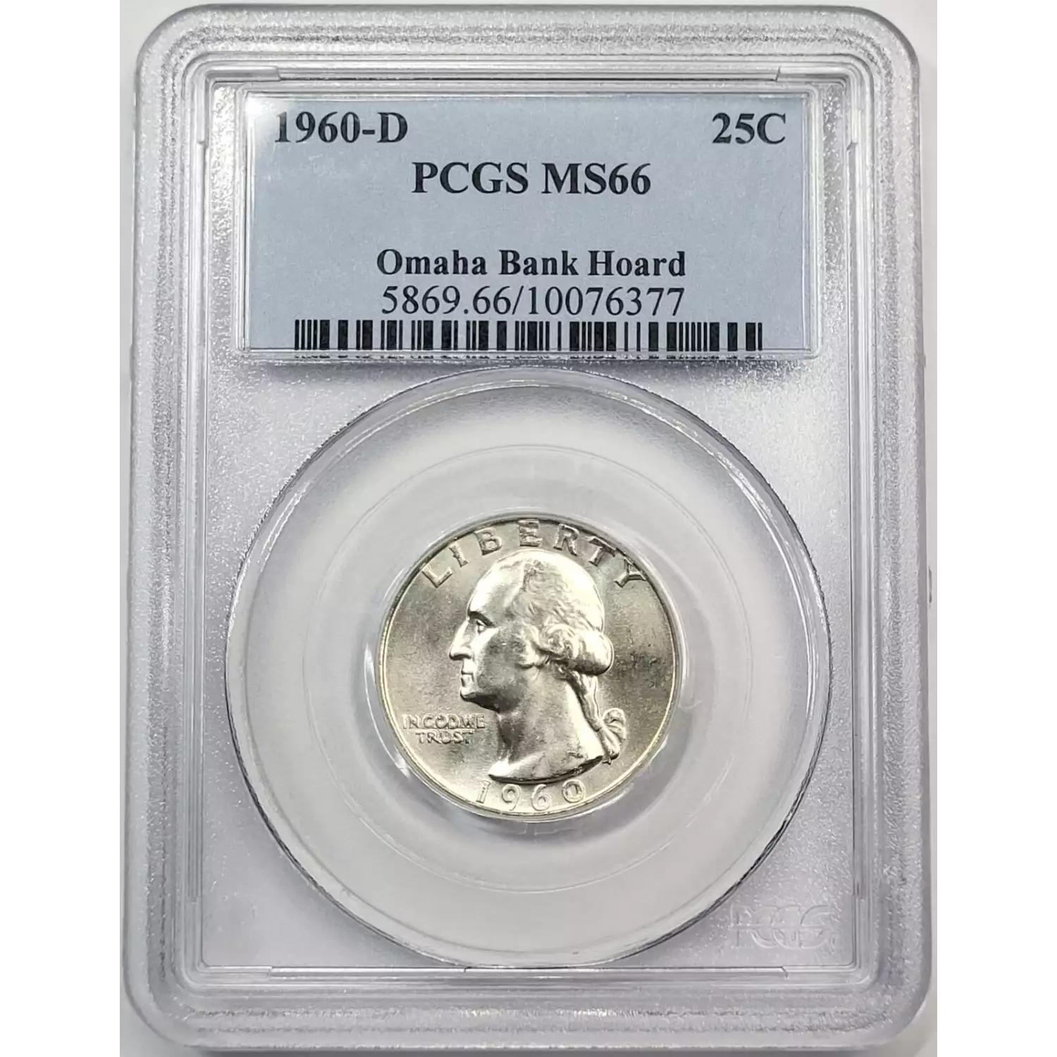 1960-D Silver Washington Quarter PCGS MS-66 - Old Pueblo Coin