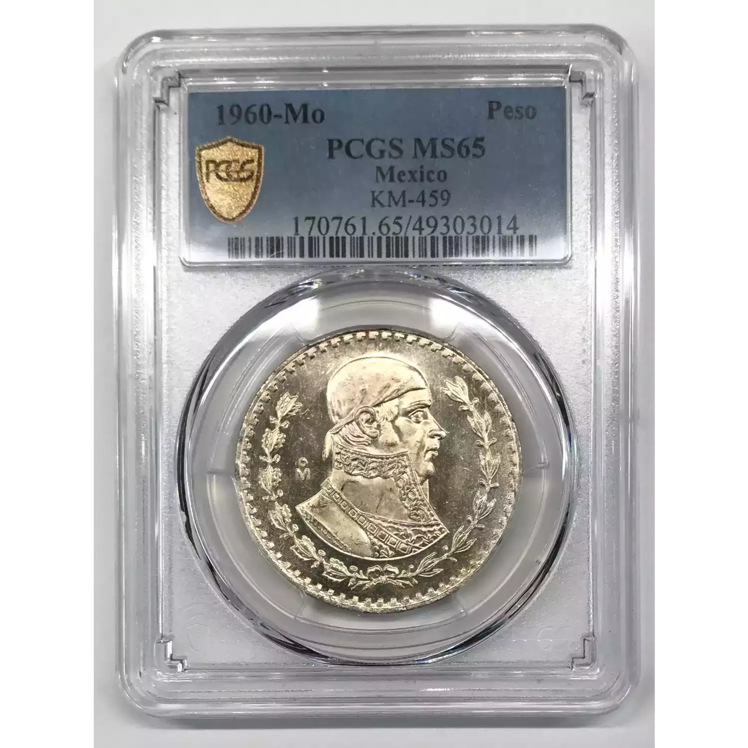 1960-Mo MEXICO Silver PESO PCGS MS-65 KM-459 - Old Pueblo Coin