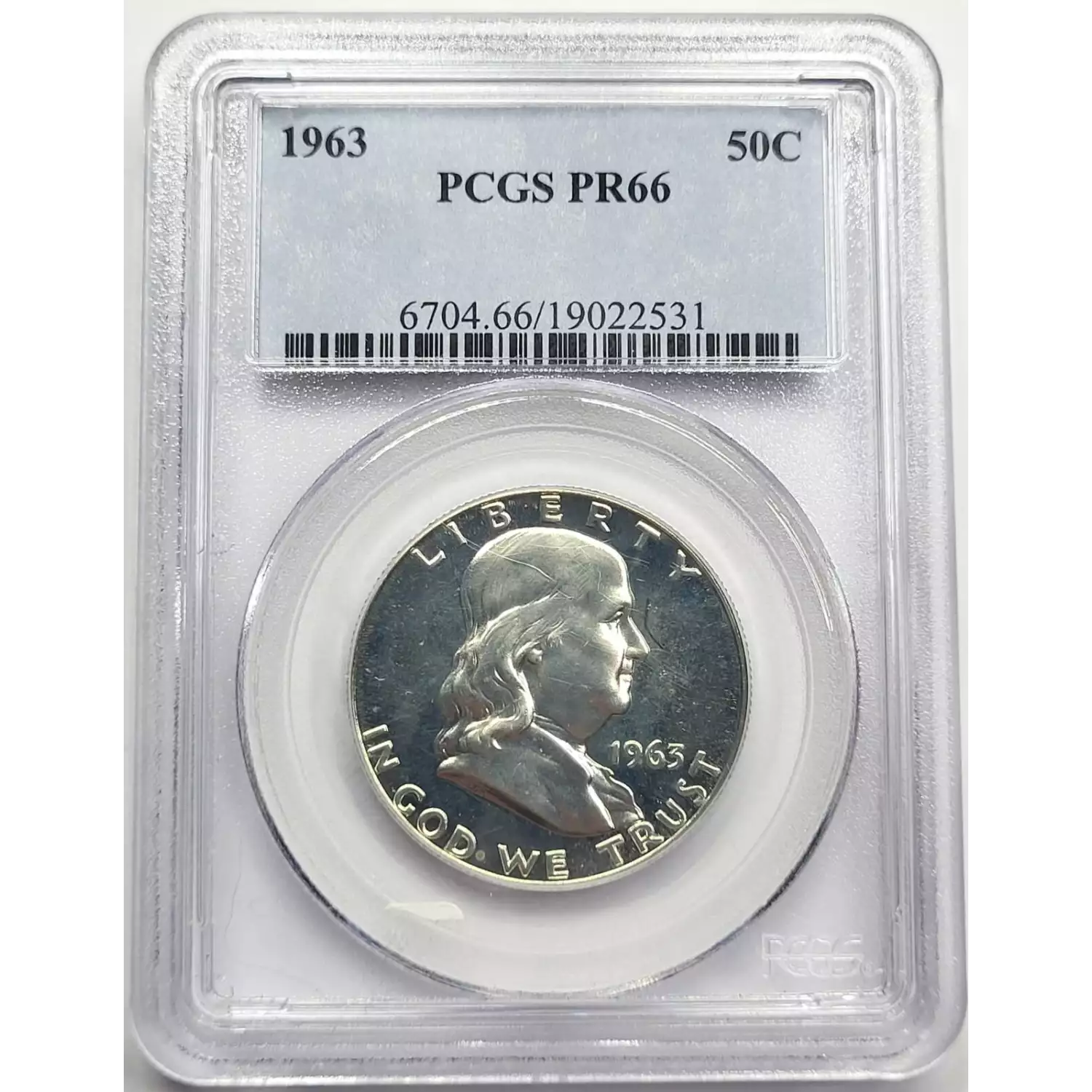 1963 Franklin Half Dollar PCGS PR-66 - Old Pueblo Coin