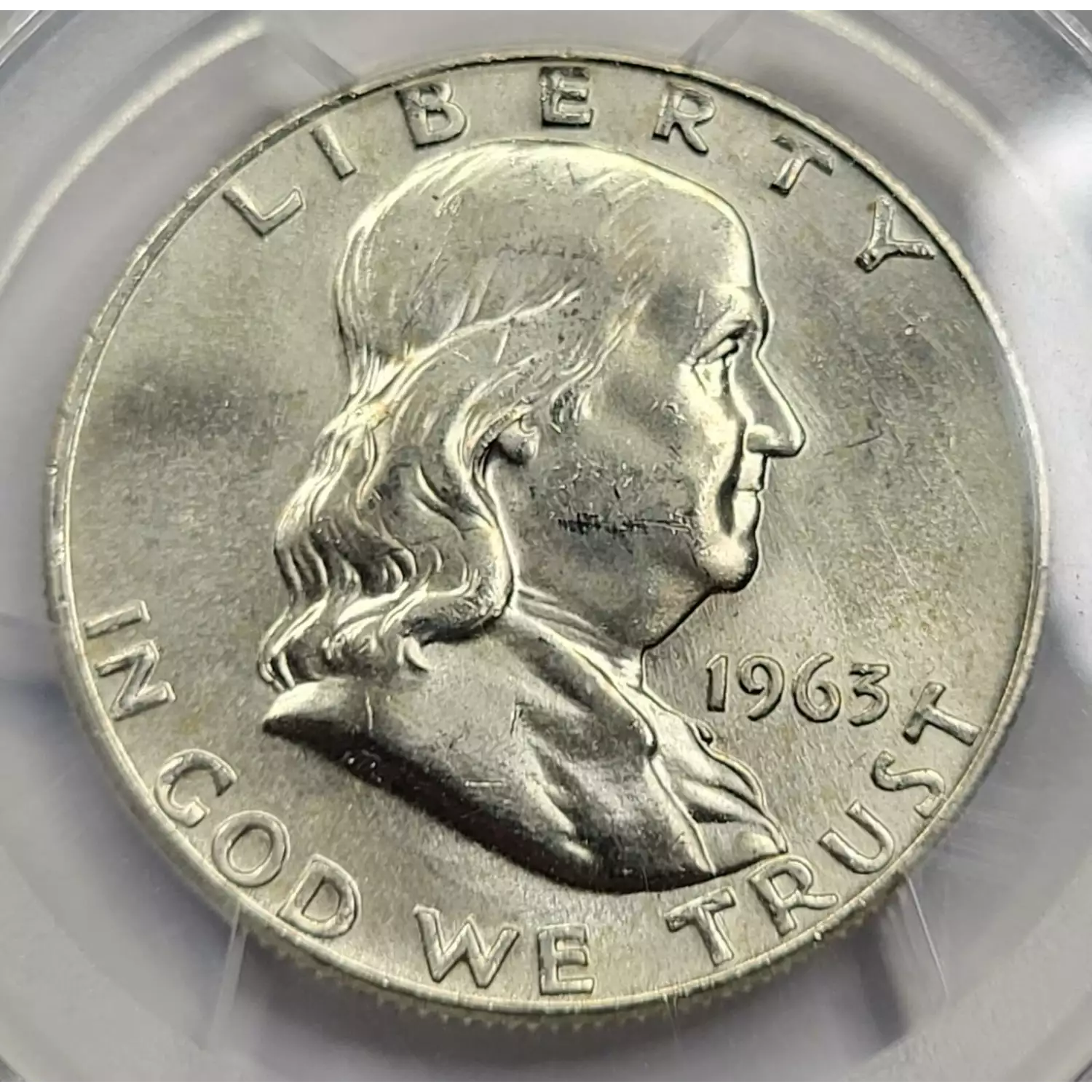 1963-D Franklin Half Dollar PCGS MS-64 FBL - Old Pueblo Coin