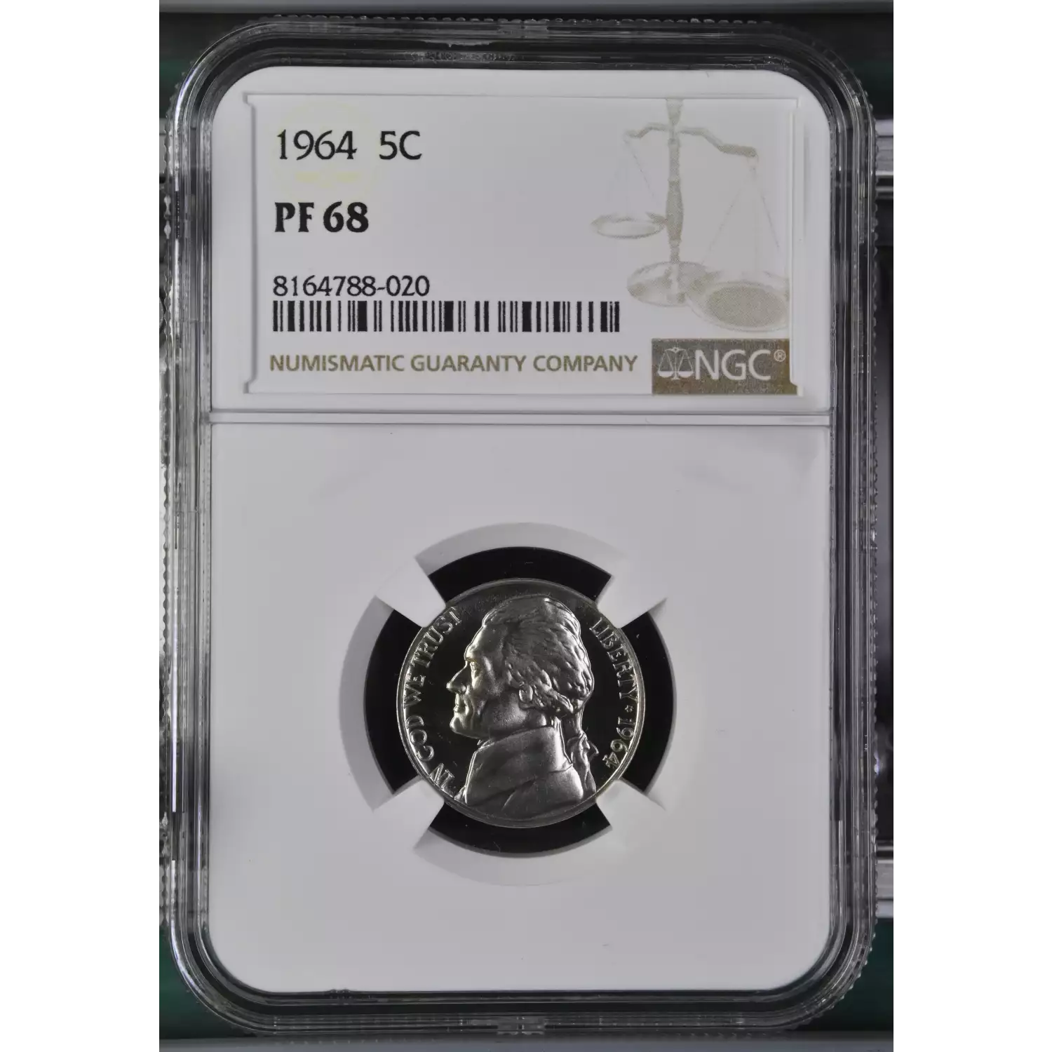1964 Jefferson Nickel NGC PF-68 - Old Pueblo Coin