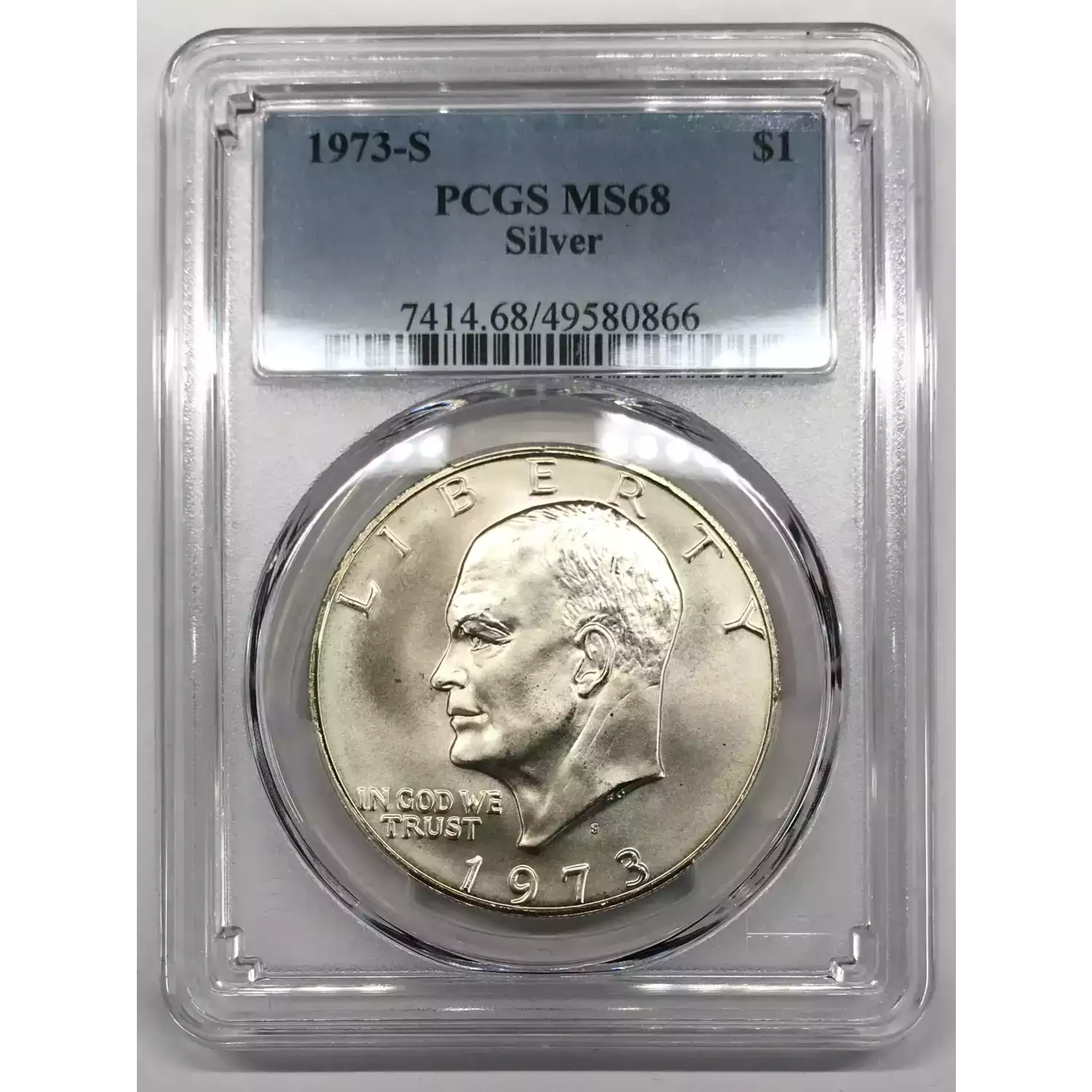 1973-S Silver Ike Eisenhower Dollar PCGS MS-68 Silver - Old Pueblo Coin