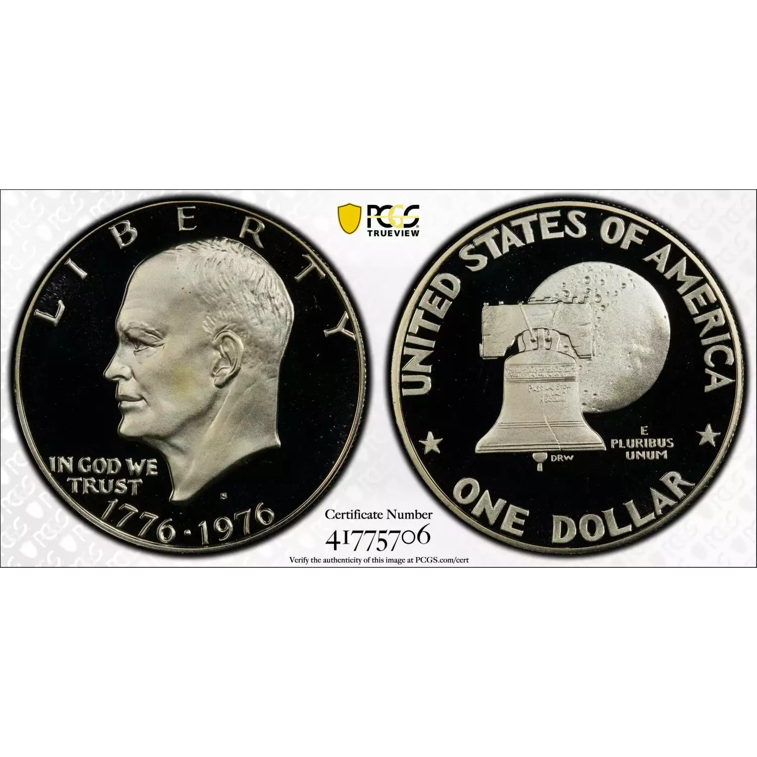 1976-S Clad Ike Eisenhower Dollar PCGS PR-69 DCAM Type 1 - Old Pueblo Coin