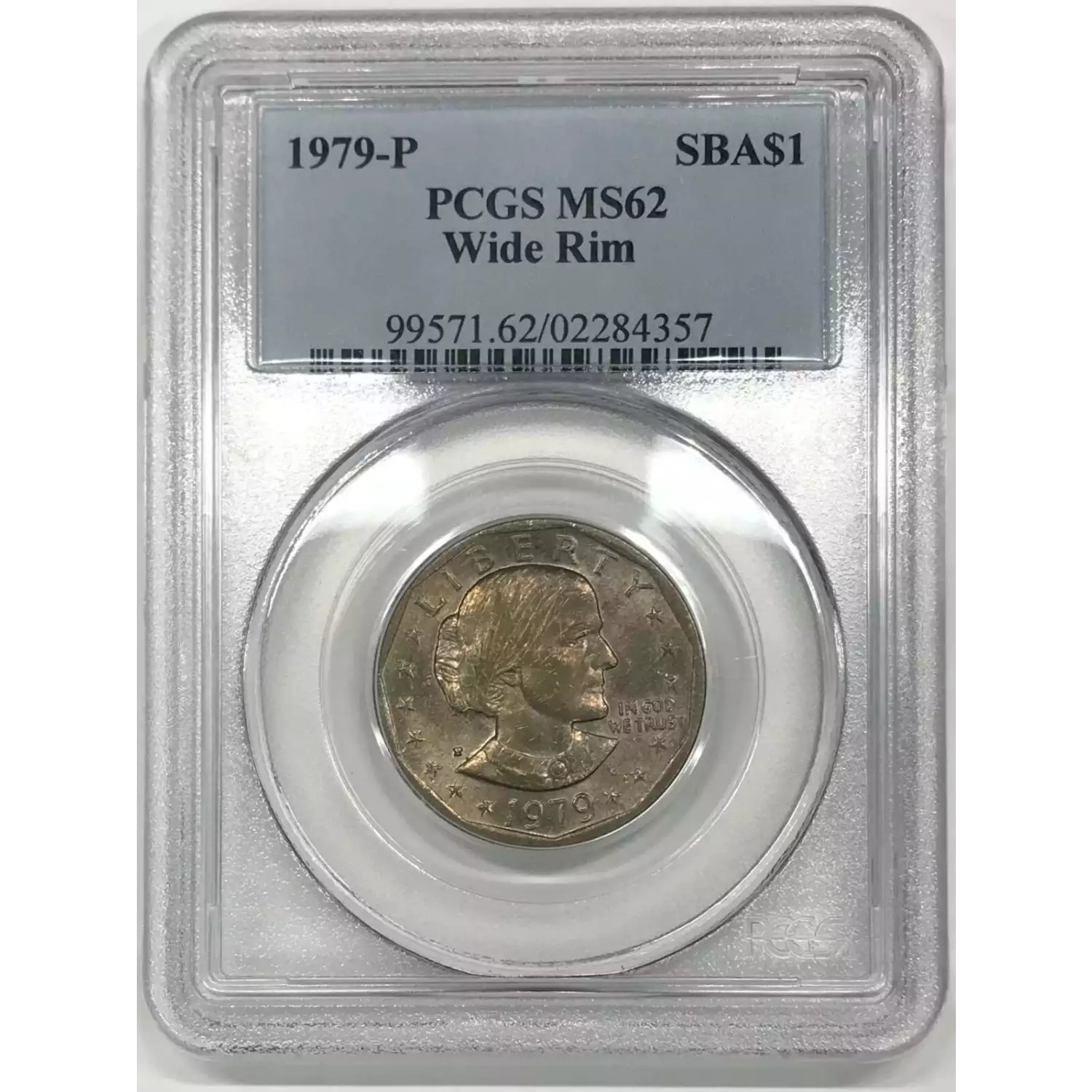 1979 Susan B. Anthony (SBA) Dollar PCGS MS-62 Wide Rim - Old Pueblo Coin