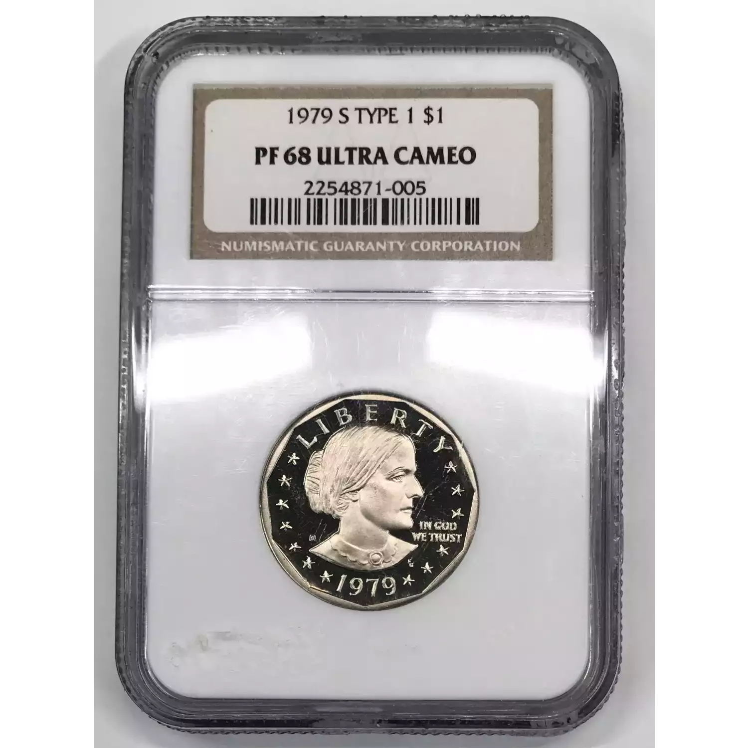 1979-S Susan B. Anthony (SBA) Dollar NGC PF-68 ULTRA CAMEO TYPE 1 - Old ...