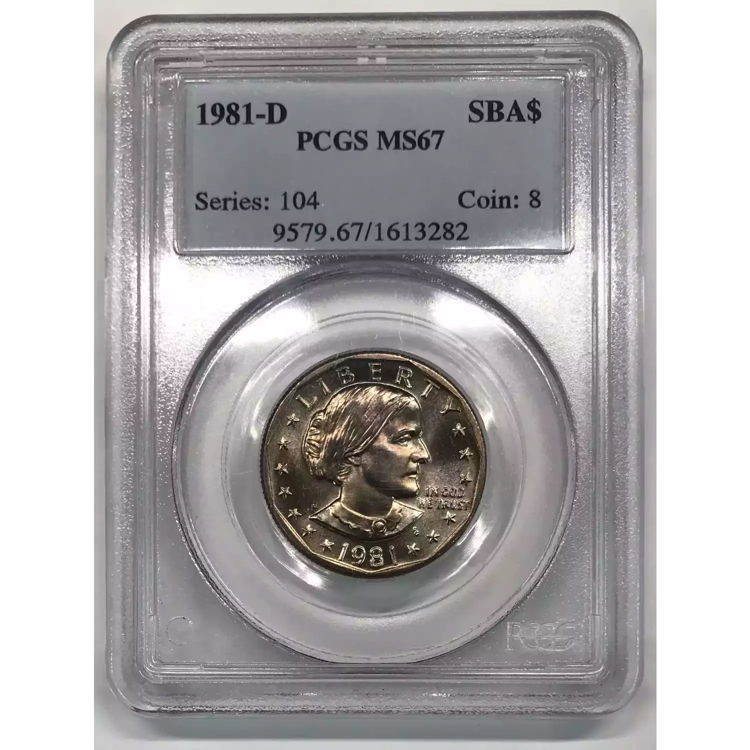 1981-D Susan B. Anthony (SBA) Dollar PCGS MS-67 - Old Pueblo Coin