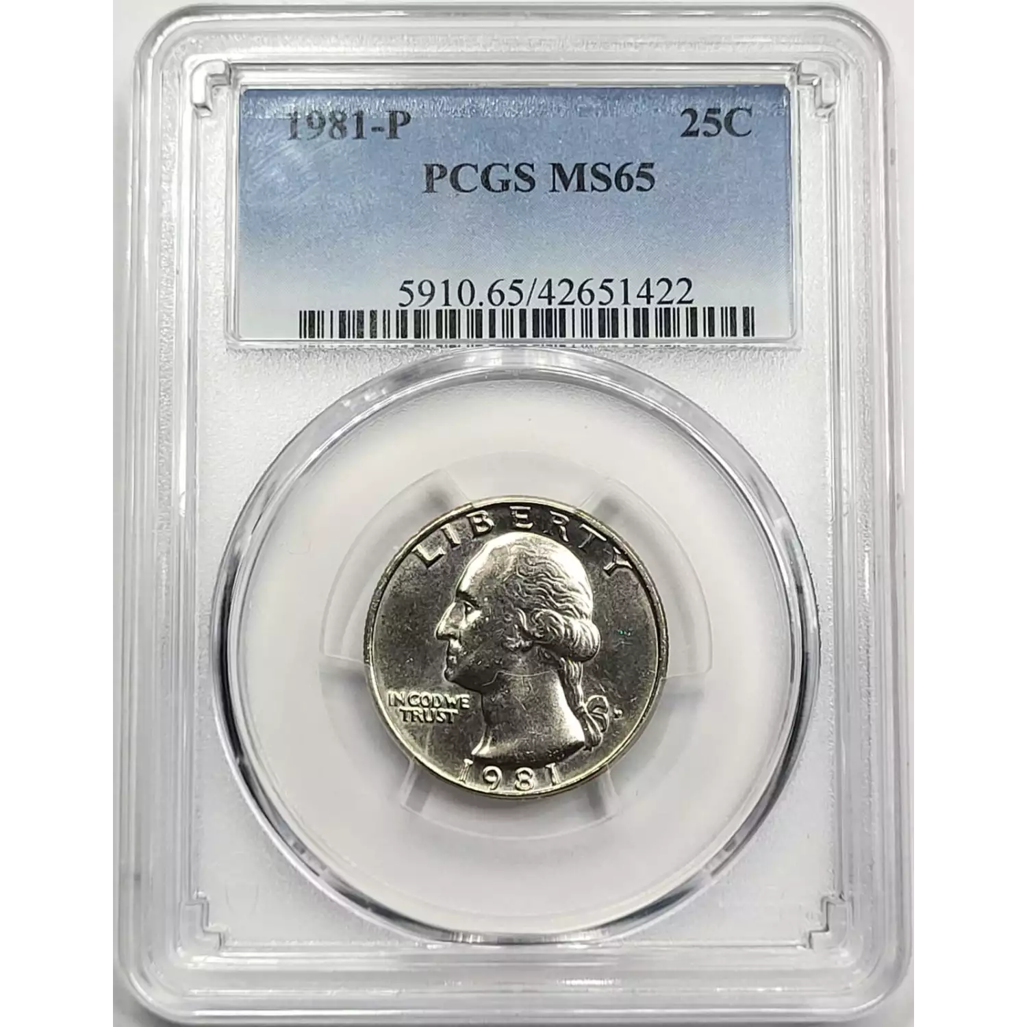 1981 Washington Quarter PCGS MS-65 - Old Pueblo Coin