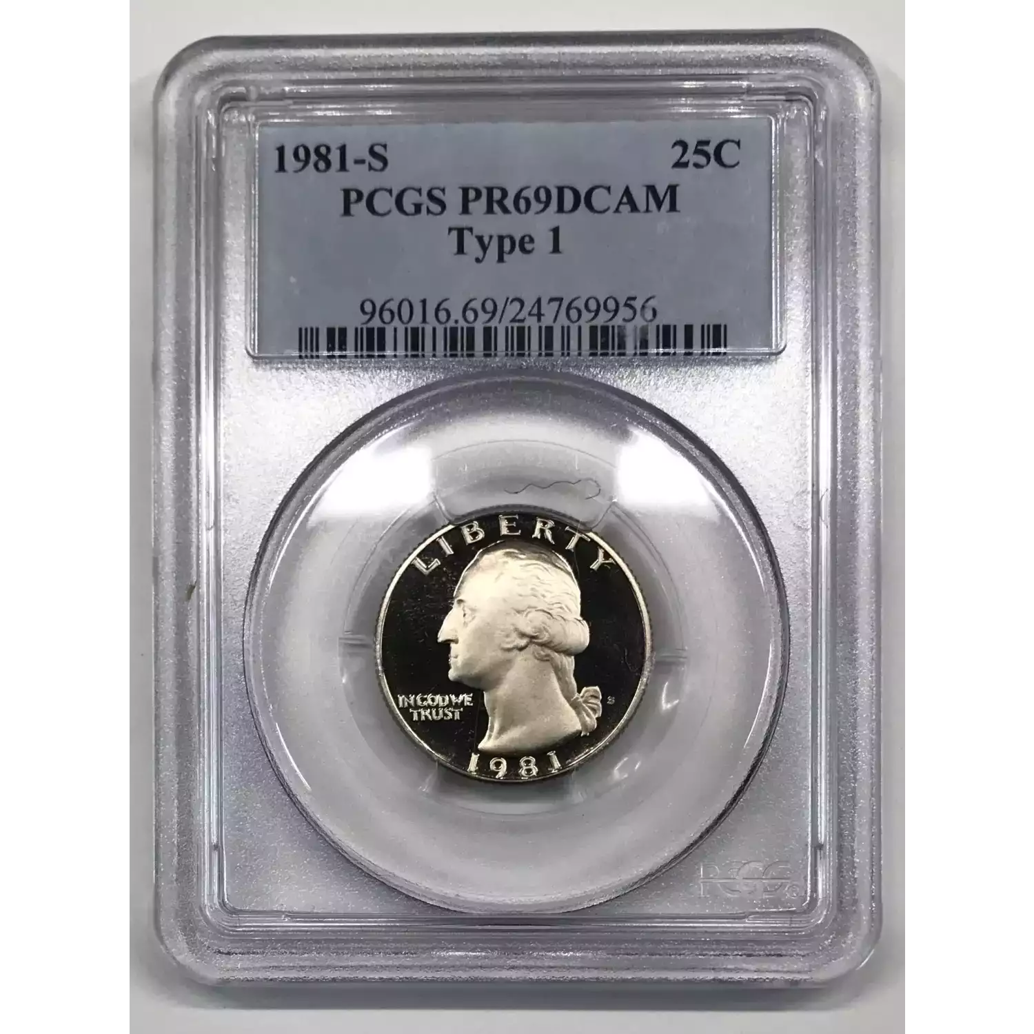 1981-S Washington Quarter PCGS PR-69 DCAM Type 1 - Old Pueblo Coin