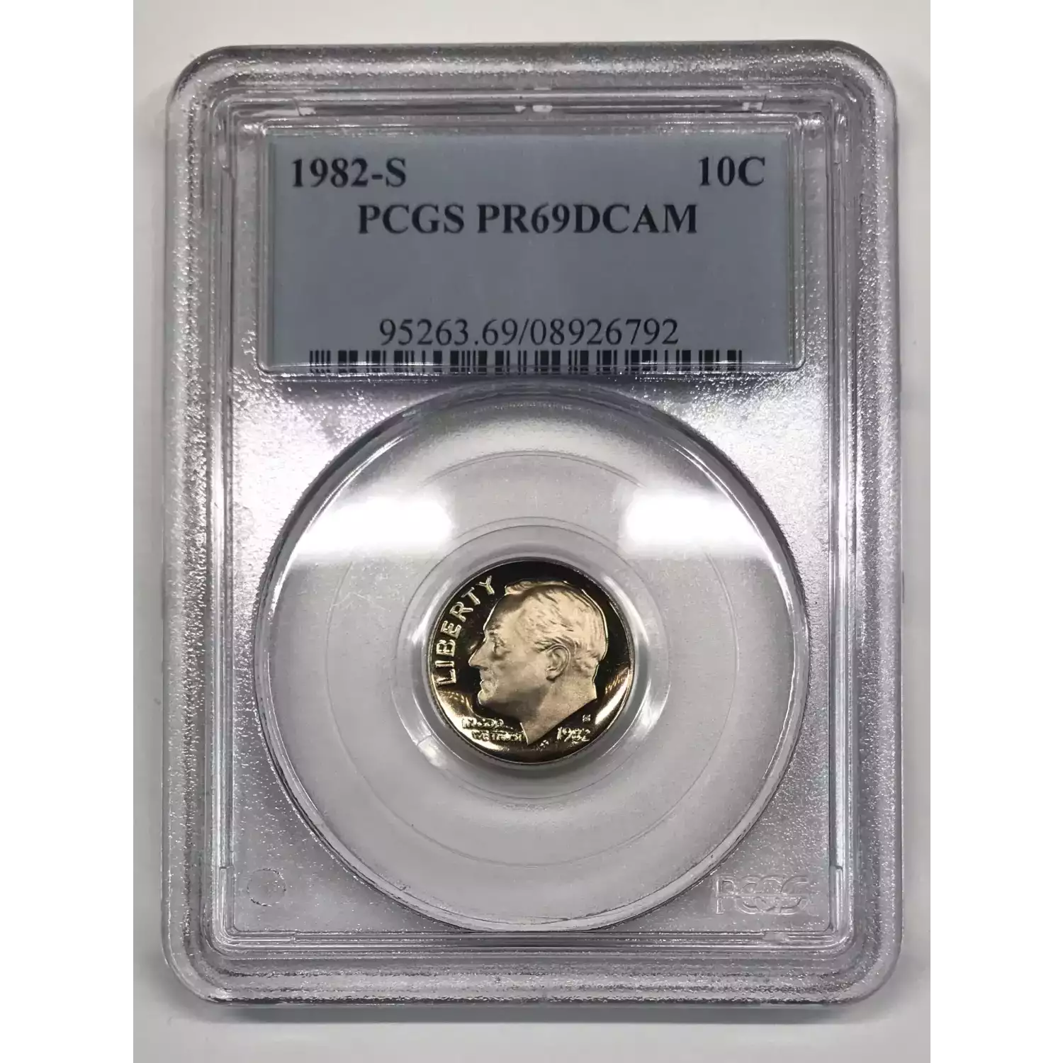 1982-S Roosevelt Dime PCGS PR-69 DCAM - Old Pueblo Coin