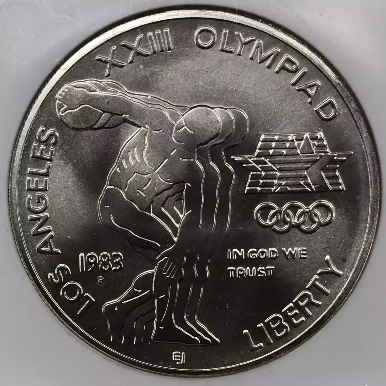 1983 Los Angeles Olympics Commemorative Silver Dollar NGC MS-69 ...