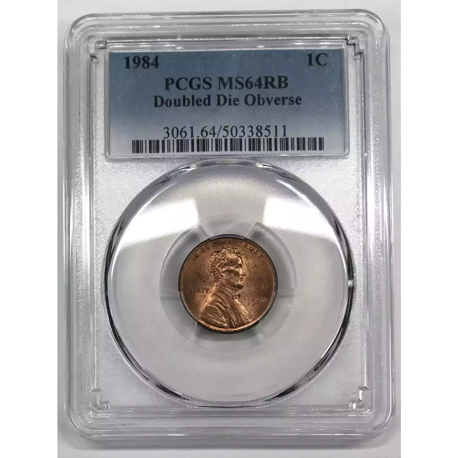 1984 Lincoln Memorial Cent PCGS MS-64 RB Doubled Die Obverse (DDO) FS-101 - Old Pueblo Coin