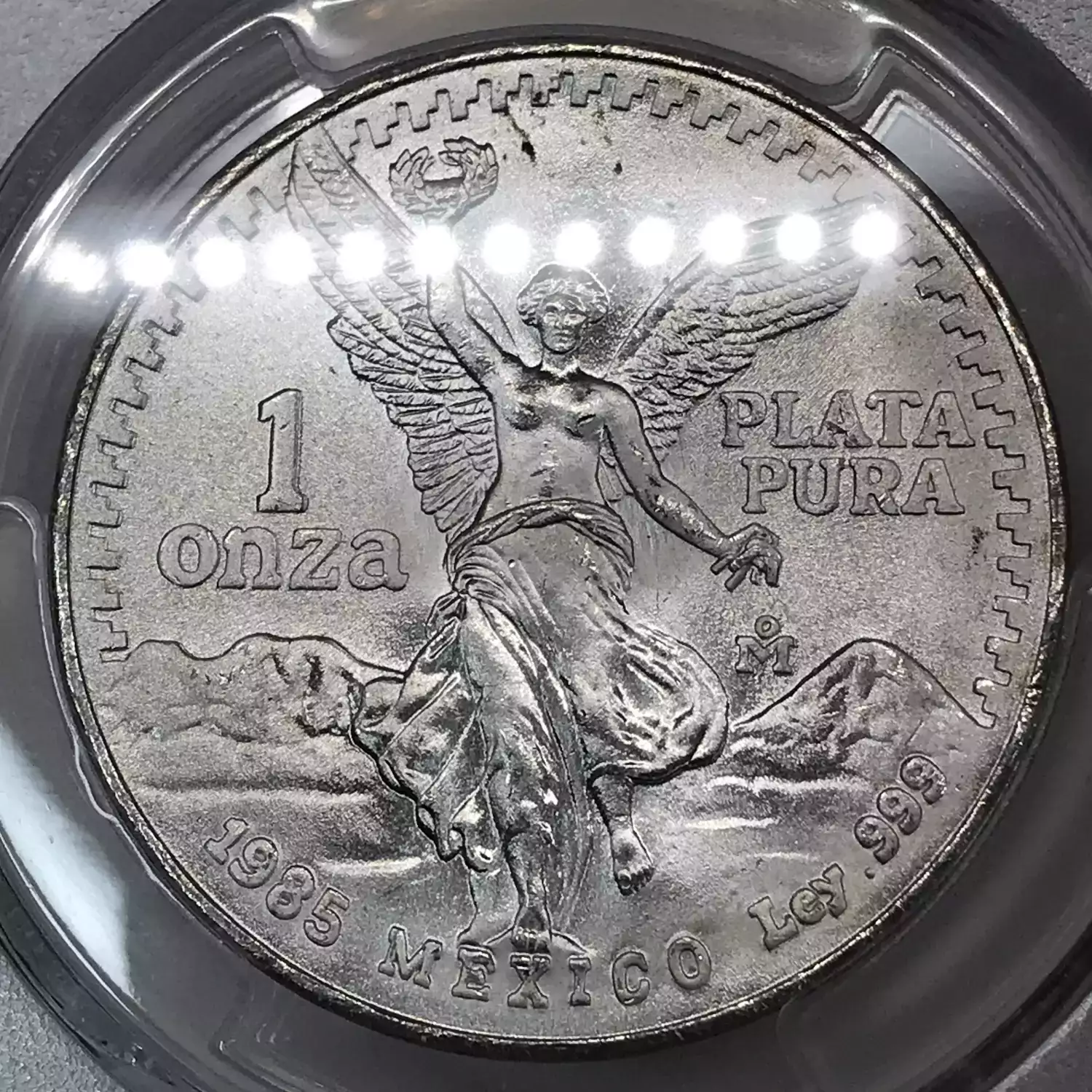 1985-Mo Mexico 1 oz Silver Libertad Onza PCGS MS-65 Libertad Silver ...