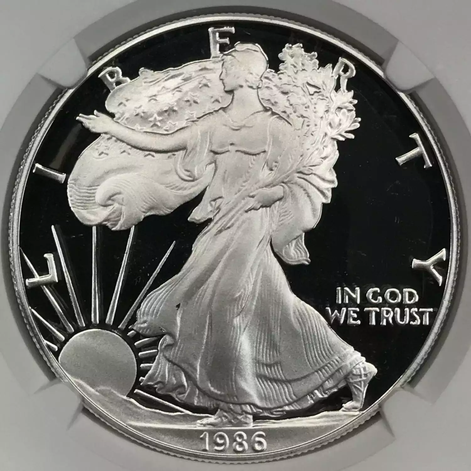 1986-S Silver Eagle NGC PF-69 ULTRA CAMEO - Old Pueblo Coin