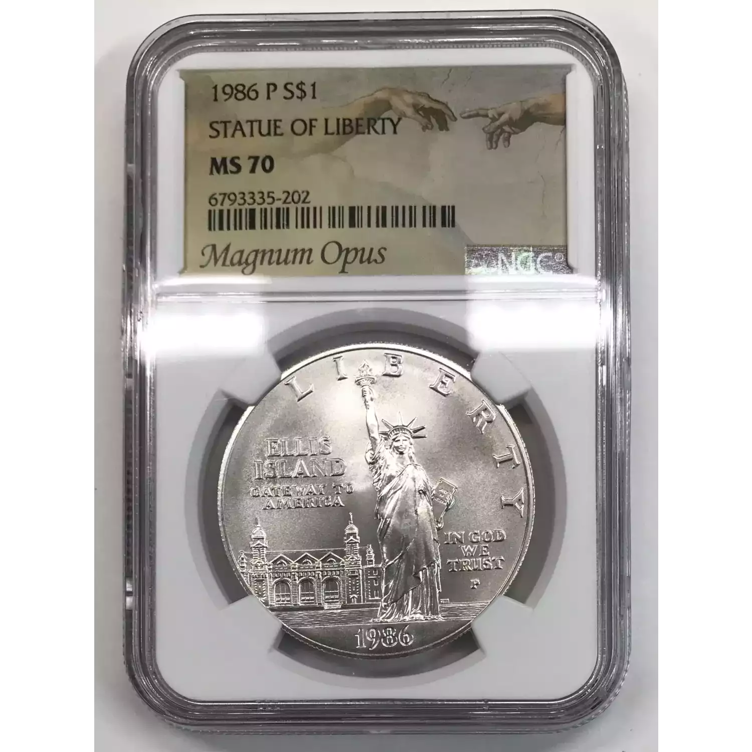 1986 Statue of Liberty Centennial Commemorative Silver Dollar NGC MS-70 ...