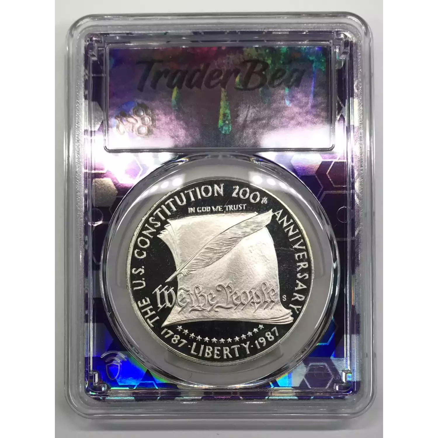 1987-S Constitution 200th Commemorative Silver Dollar PCGS PR-69 DCAM ...