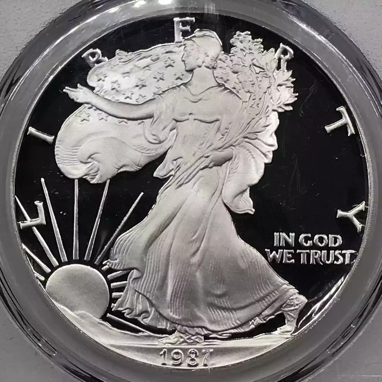 1987-S Silver Eagle PCGS PR-69 DCAM Cameron Reagan - Old Pueblo Coin