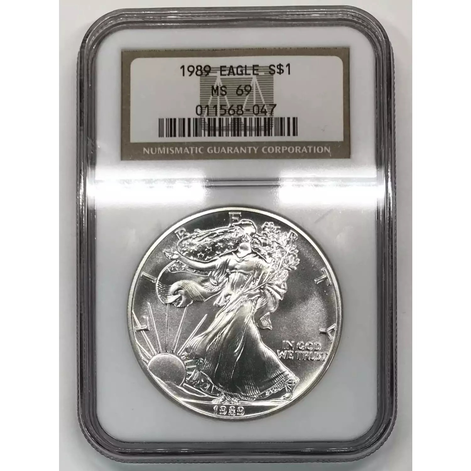 1989 Silver Eagle NGC MS-69 - Old Pueblo Coin