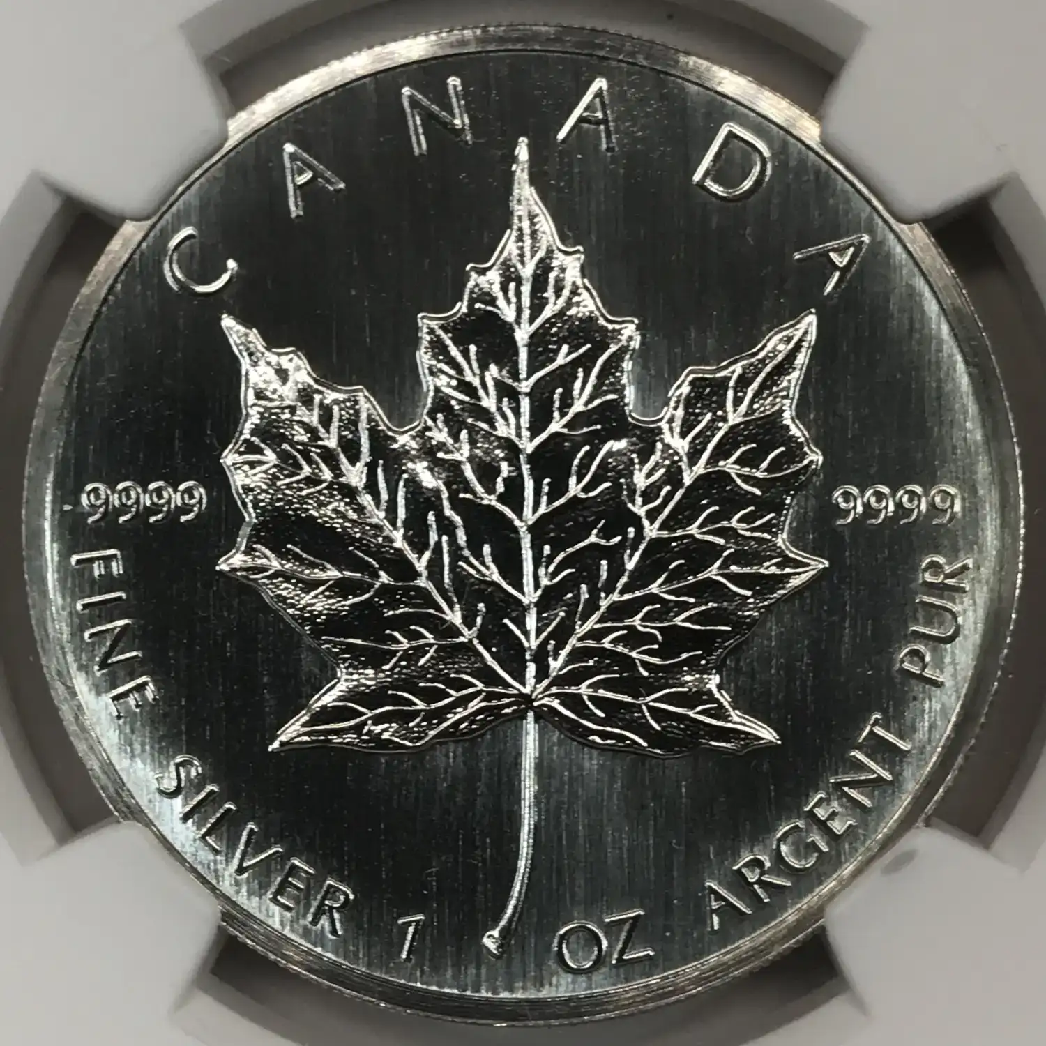 1989 Canada 1 oz Silver Maple Leaf $5 Coin NGC MS-66 - Old Pueblo Coin