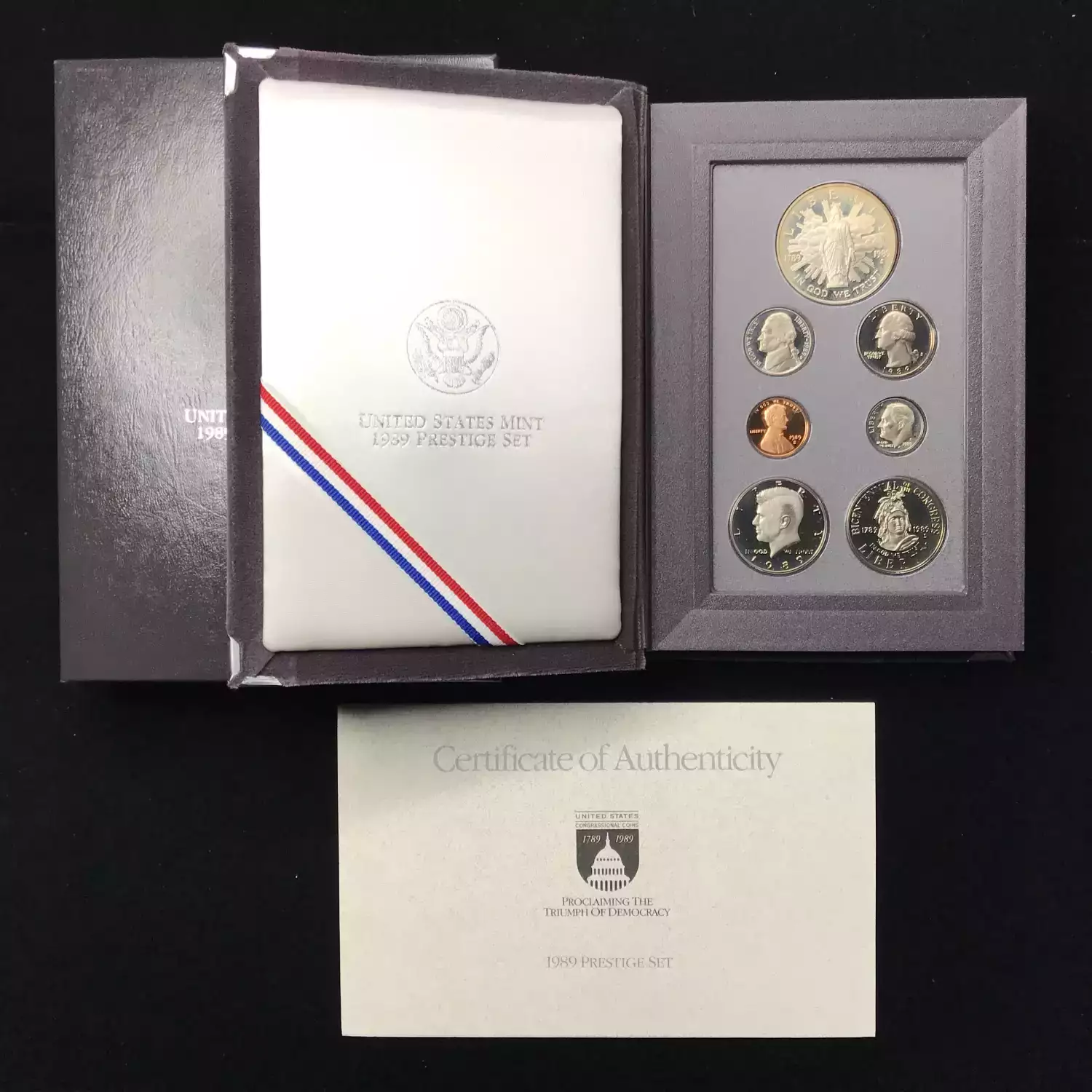 1989 Prestige Proof Set w US Mint OGP Box & COA - Old Pueblo Coin