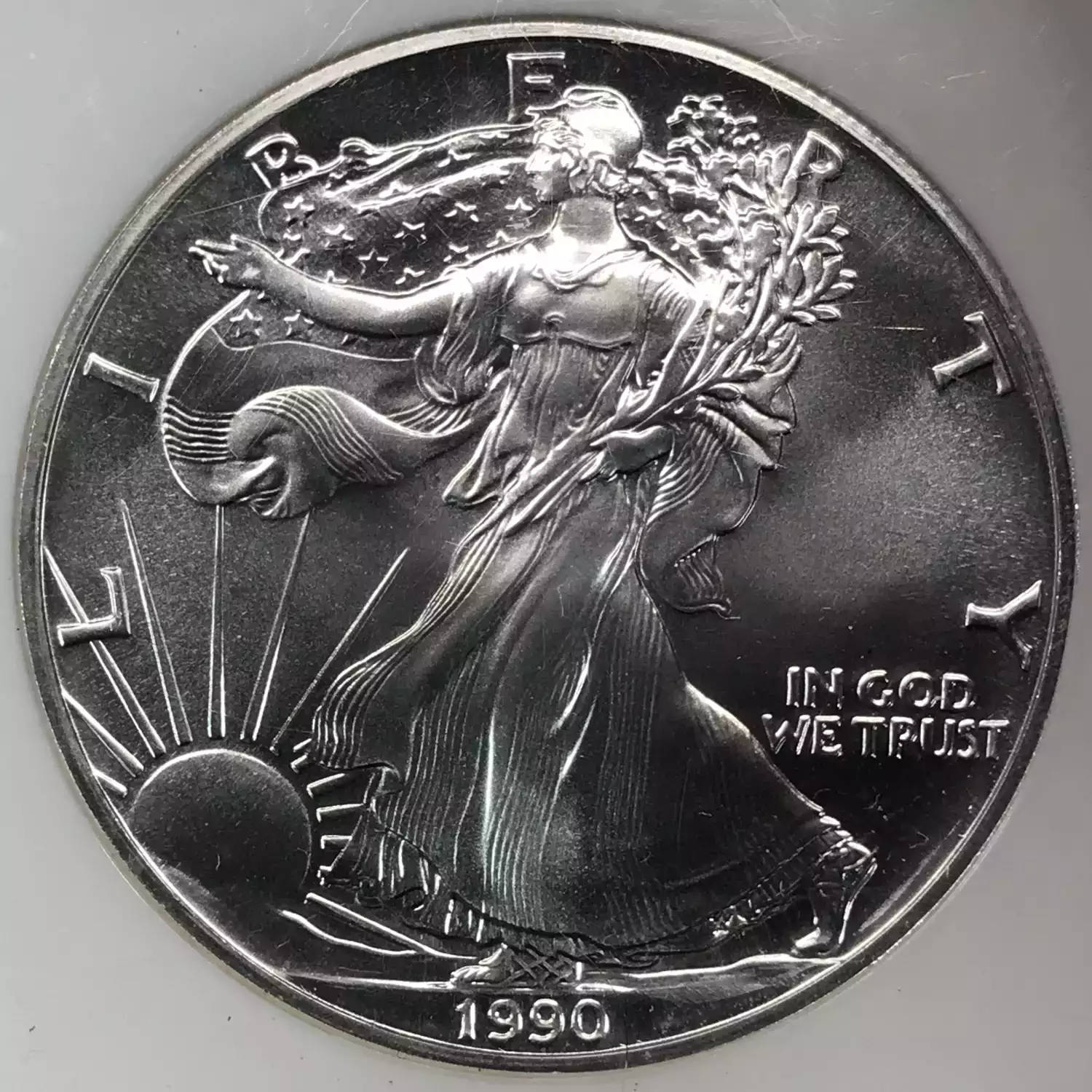 1990 Silver Eagle NGC MS-69 - Old Pueblo Coin