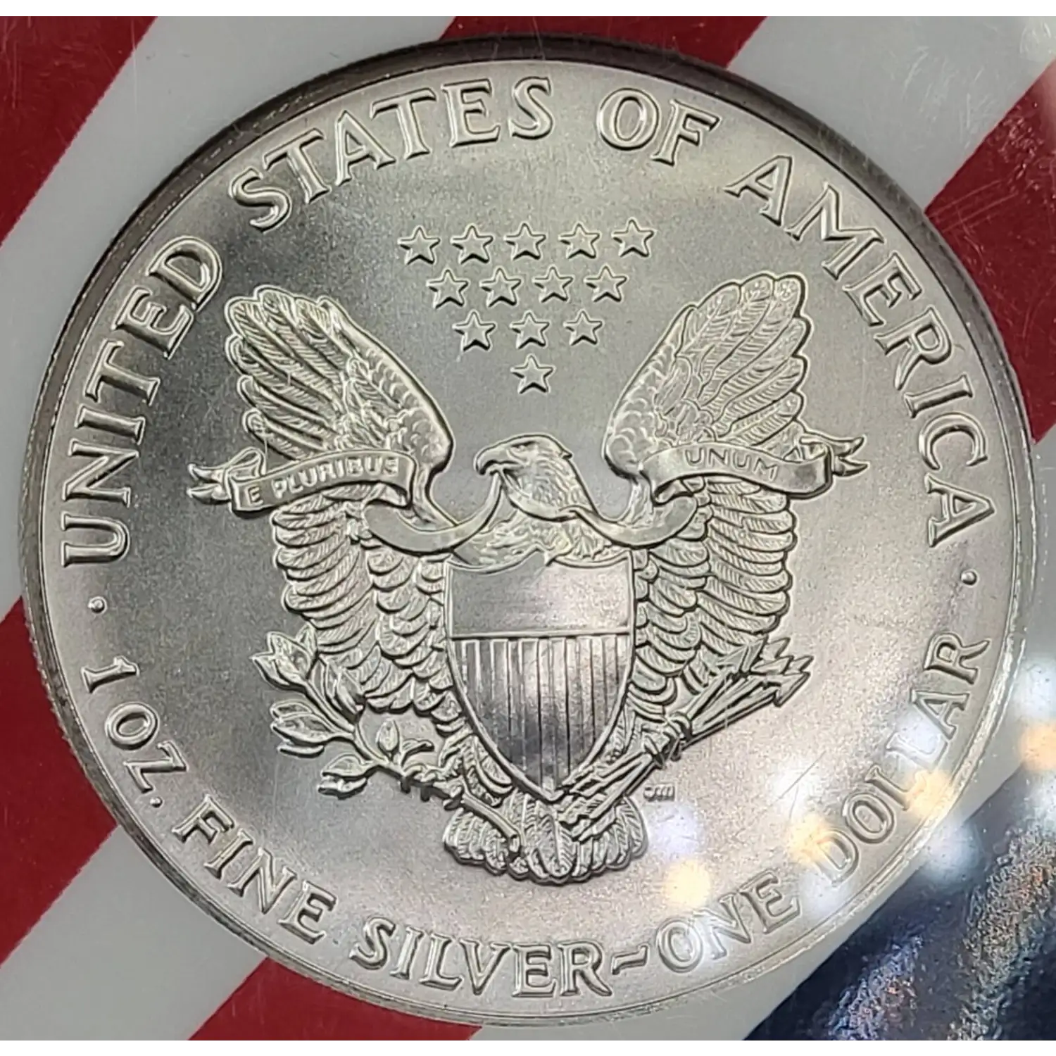 1990 Silver Eagle NGC MS-69 American Flag Slab - Old Pueblo Coin