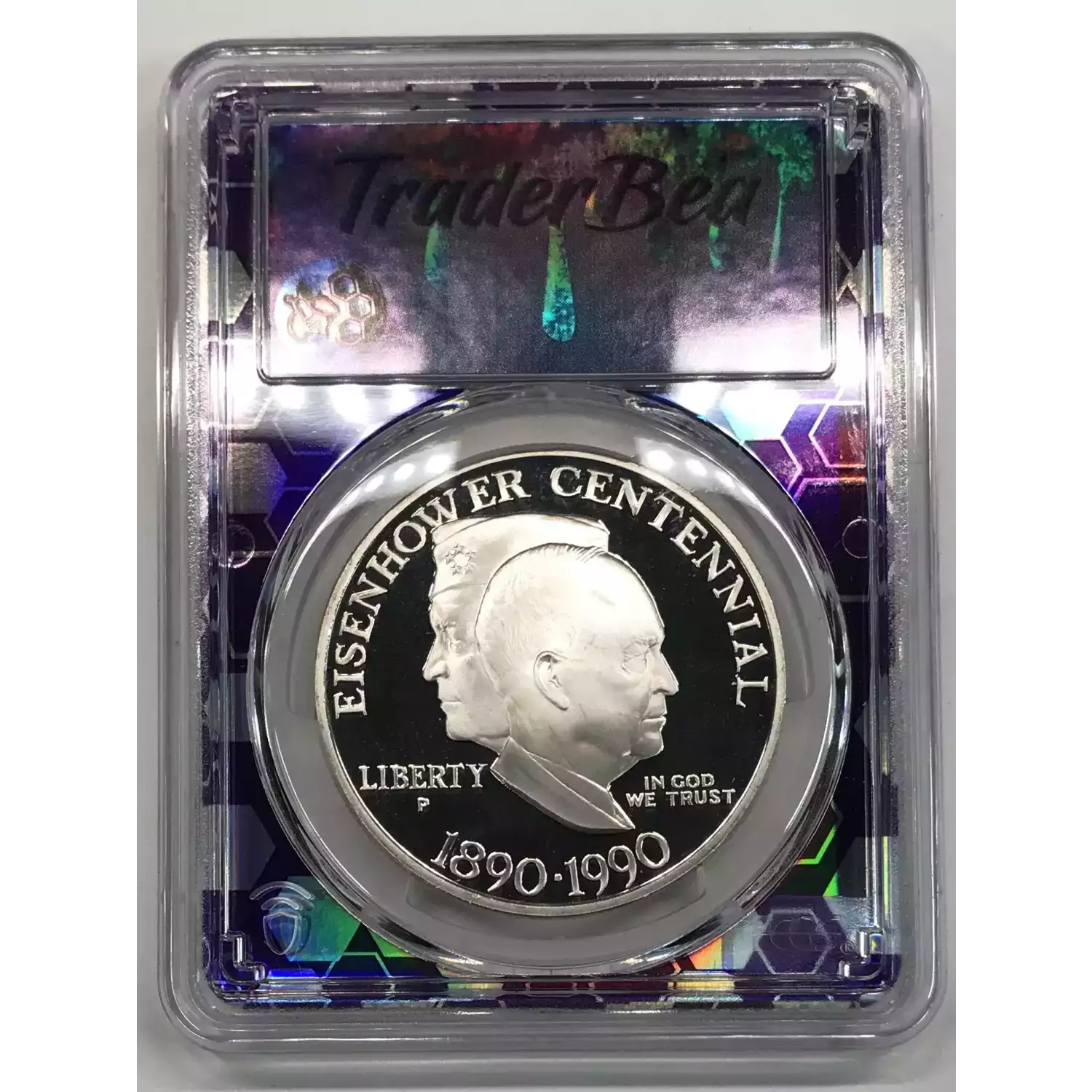 1990 Eisenhower Centennial Commemorative Silver Dollar PCGS PR-69 DCAM ...