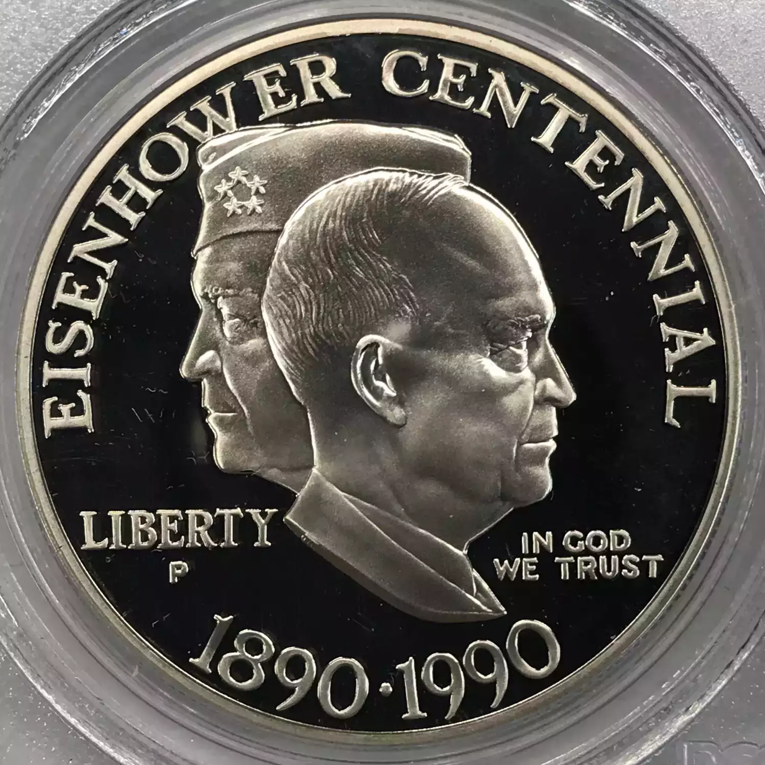 1990 Eisenhower Centennial Commemorative Silver Dollar PCGS PR-69 DCAM ...