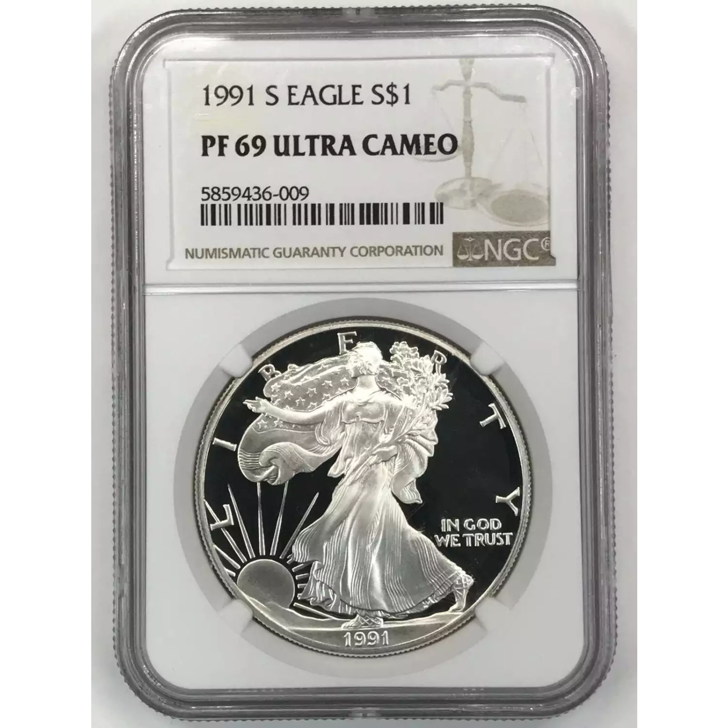 1991-S Silver Eagle NGC PF-69 ULTRA CAMEO - Old Pueblo Coin