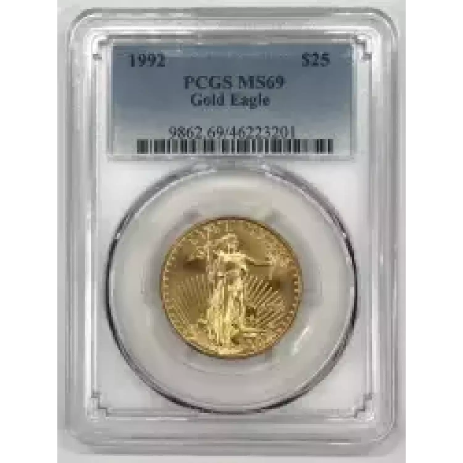 1992 1/2 oz $25 Gold Eagle PCGS MS-69 - Old Pueblo Coin