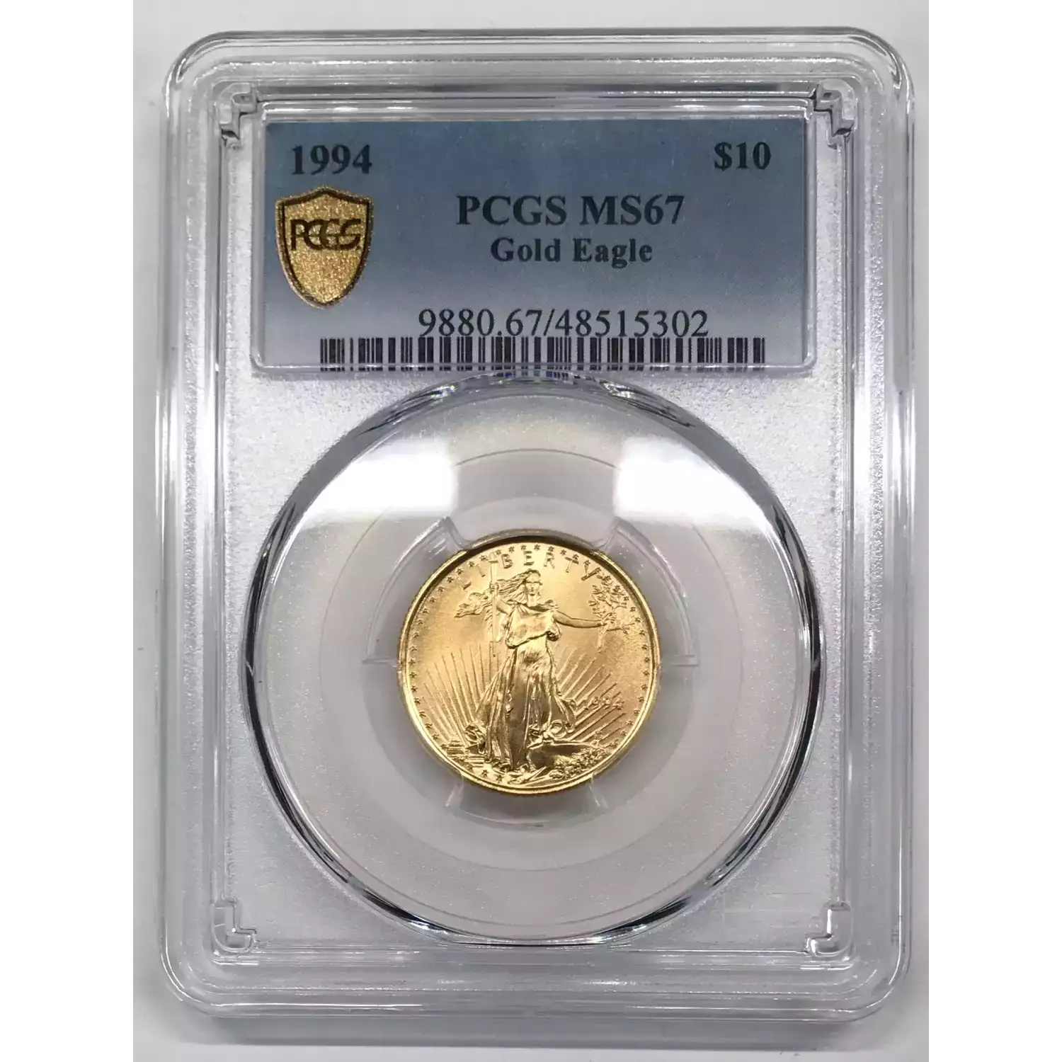 1994 1/4 oz $10 Gold Eagle PCGS MS-67 - Old Pueblo Coin