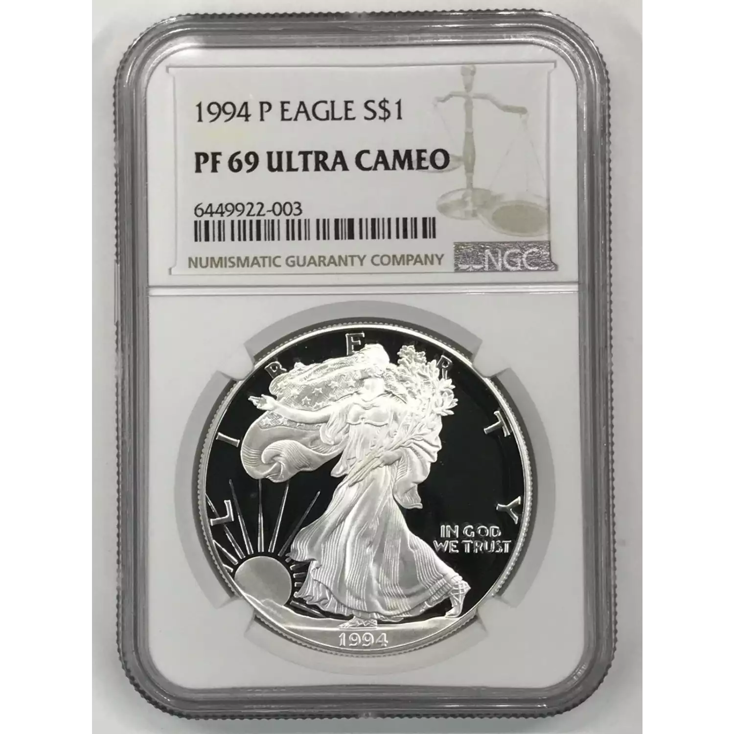 1994 Silver Eagle NGC PF-69 ULTRA CAMEO - Old Pueblo Coin