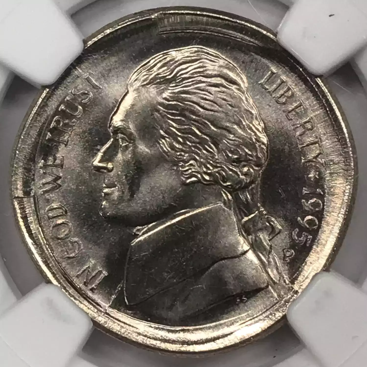 1995 Jefferson Nickel NGC MS-64 6FS MULTISTRUCK BROADSTRUCK US MINT ...