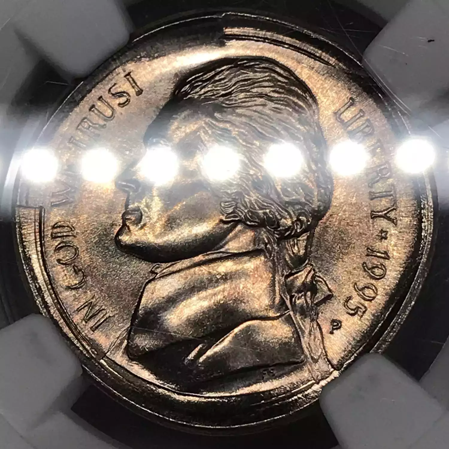 1995 Jefferson Nickel NGC MS-64 6FS MULTISTRUCK BROADSTRUCK US MINT ...