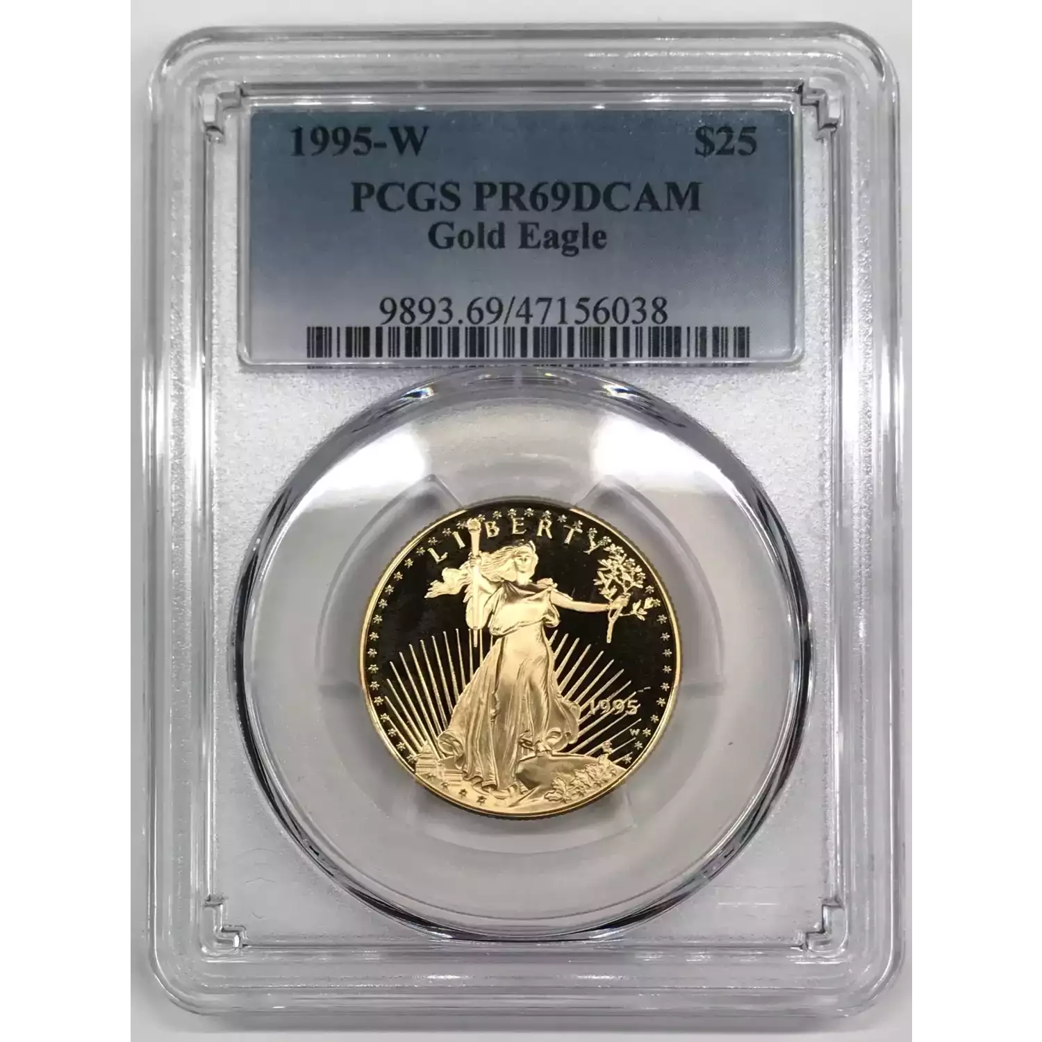 1995-W 1/2 oz $25 Gold Eagle PCGS PR-69 DCAM - Old Pueblo Coin