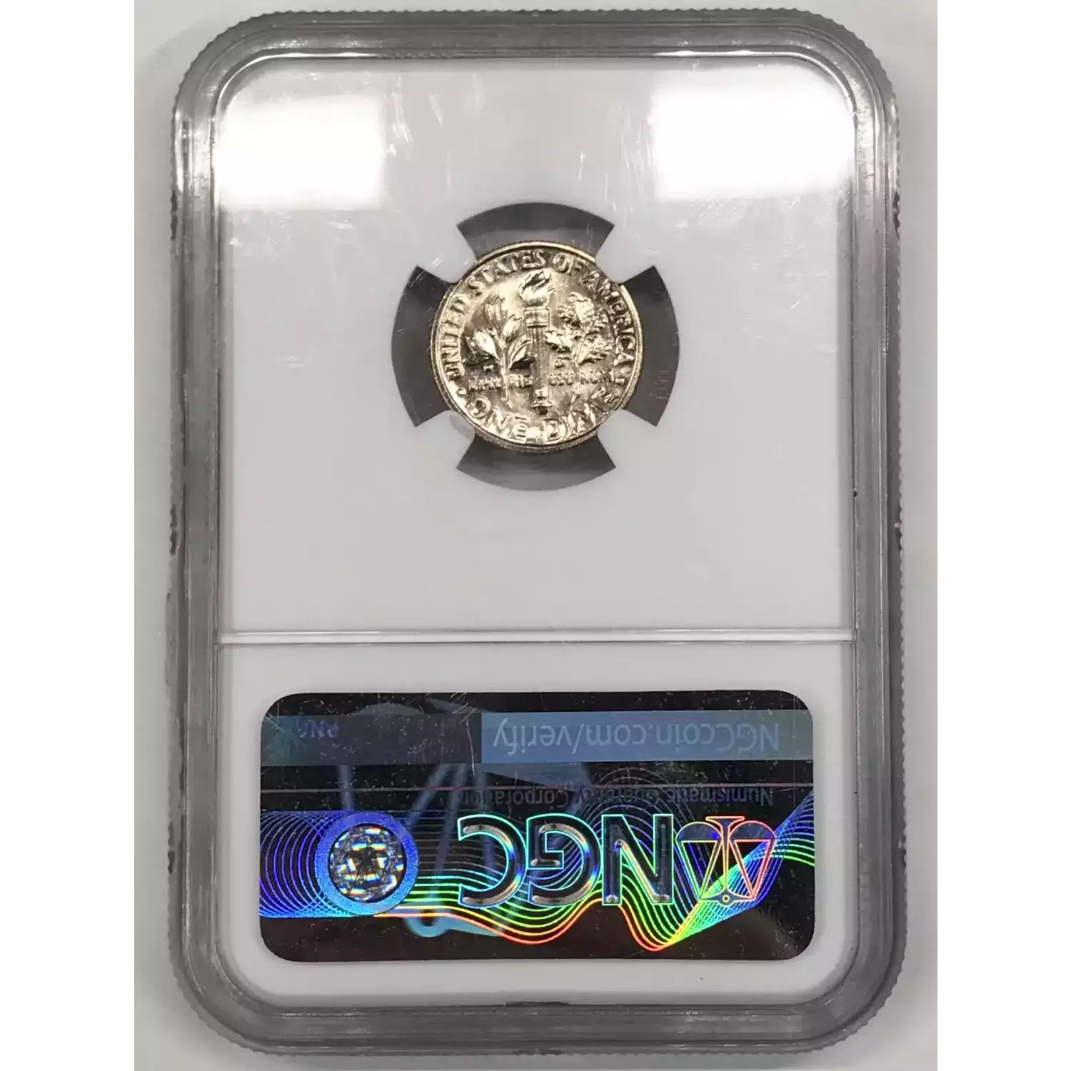 1996-W Roosevelt Dime NGC MS-66 100 GREATEST US MODERN COINS #21 LABEL ...