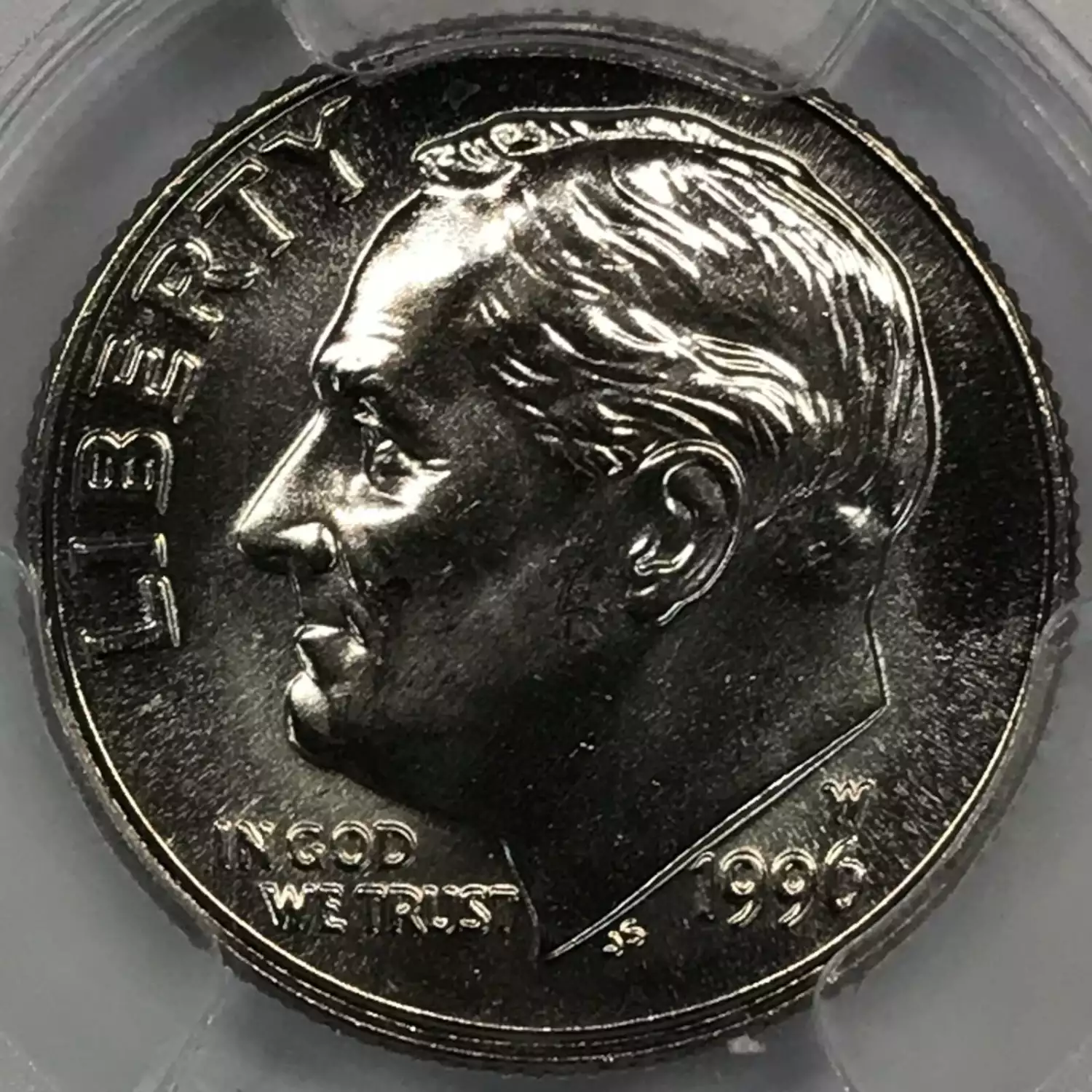 1996-W Roosevelt Dime PCGS MS-67 FB - Old Pueblo Coin