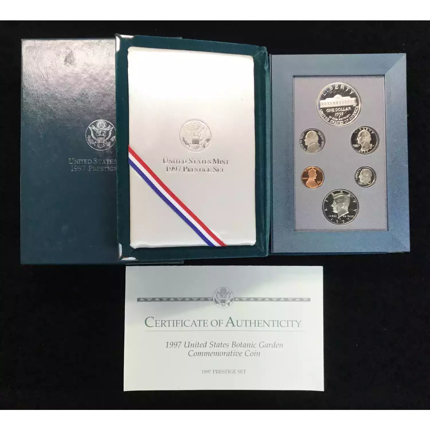 1997 Prestige Proof Set w US Mint OGP Box & COA - Old Pueblo Coin