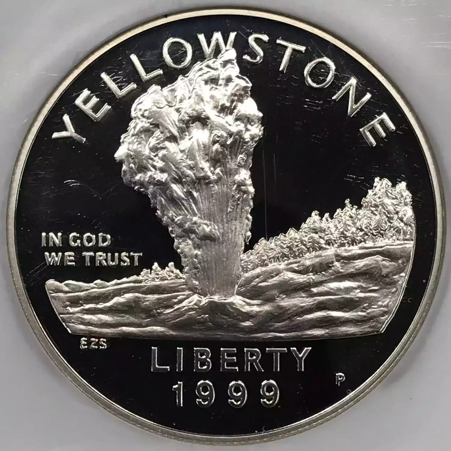 1999 Yellowstone National Park Commemorative Silver Dollar NGC PF-70 ...