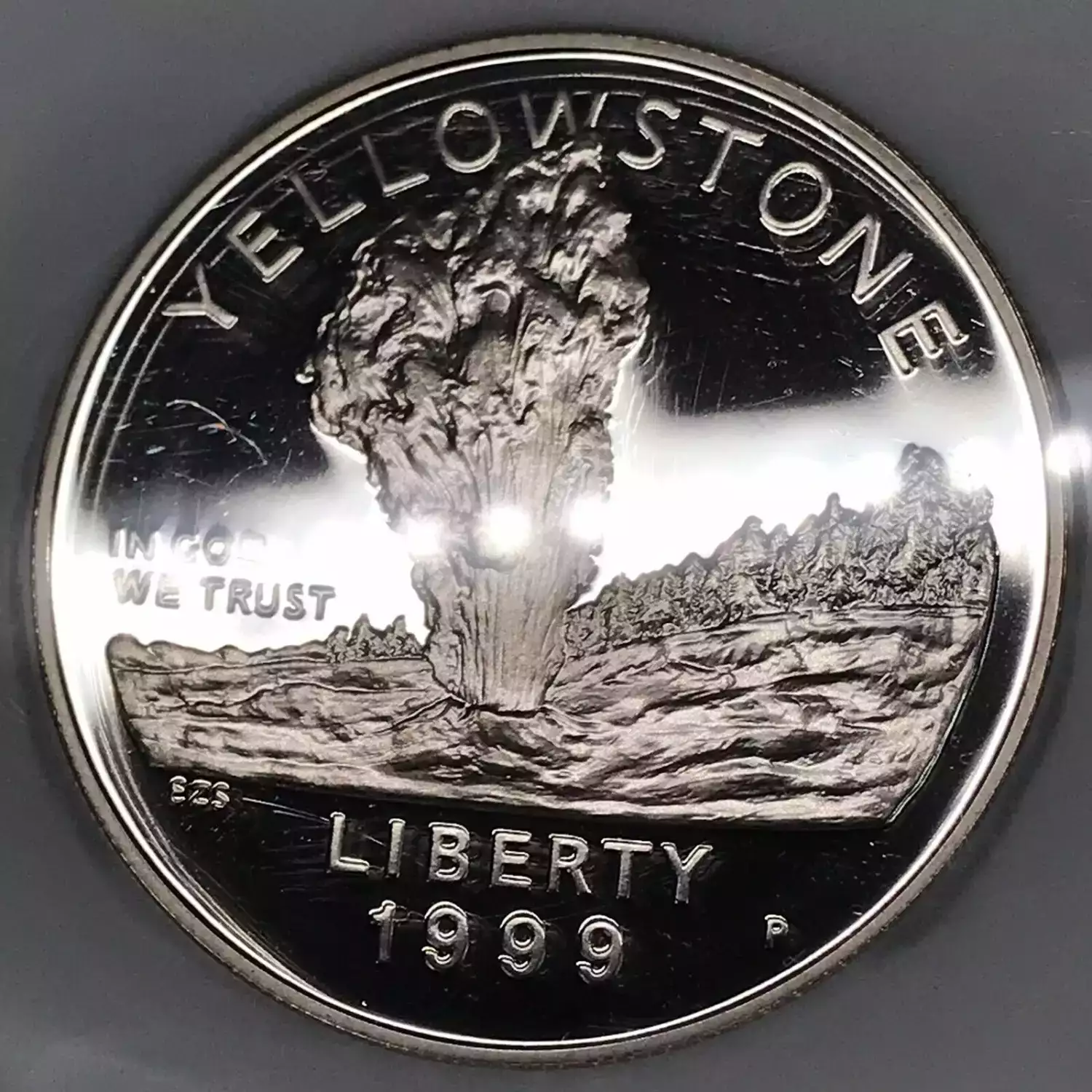 1999 Yellowstone National Park Commemorative Silver Dollar NGC PF-70 ...