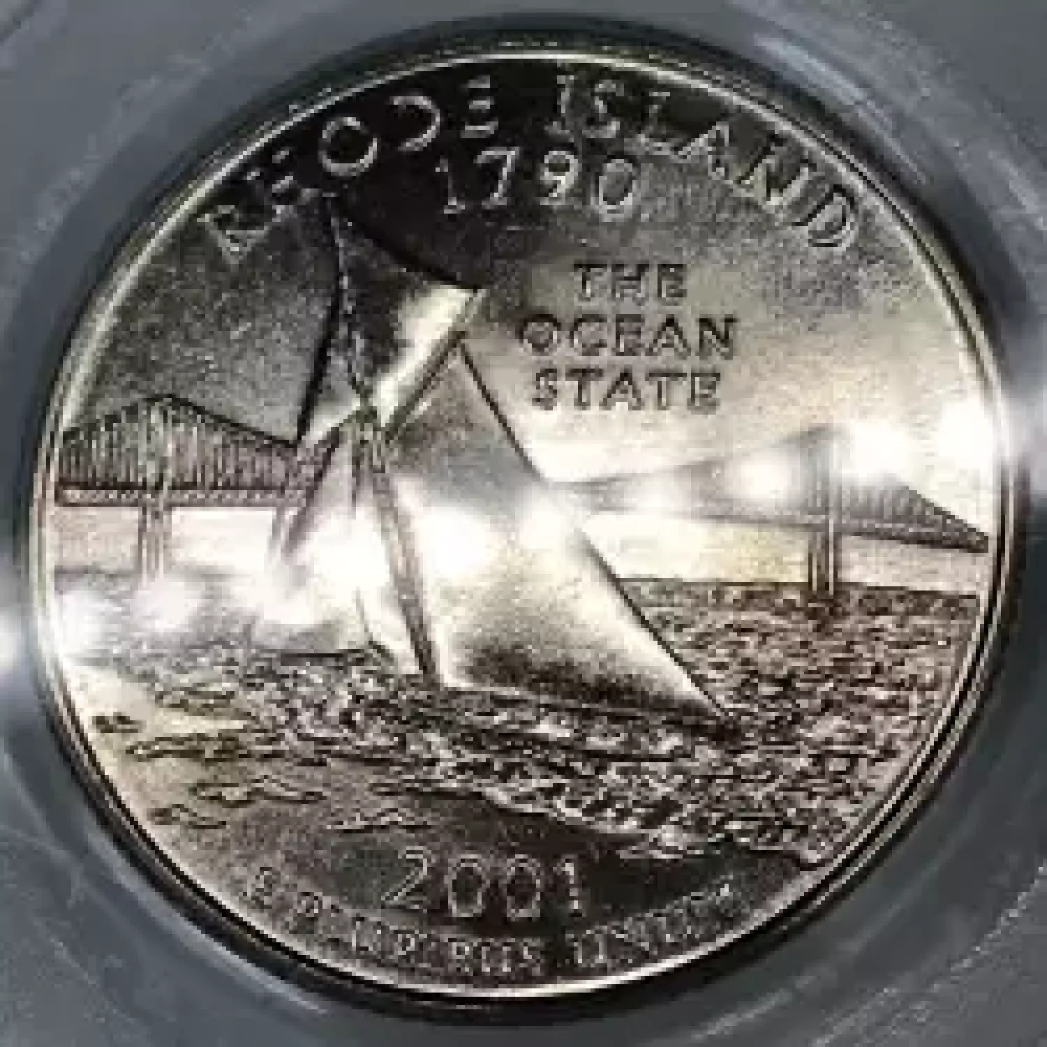 2001 State Quarter PCGS MS-67 Rhode Island - Old Pueblo Coin
