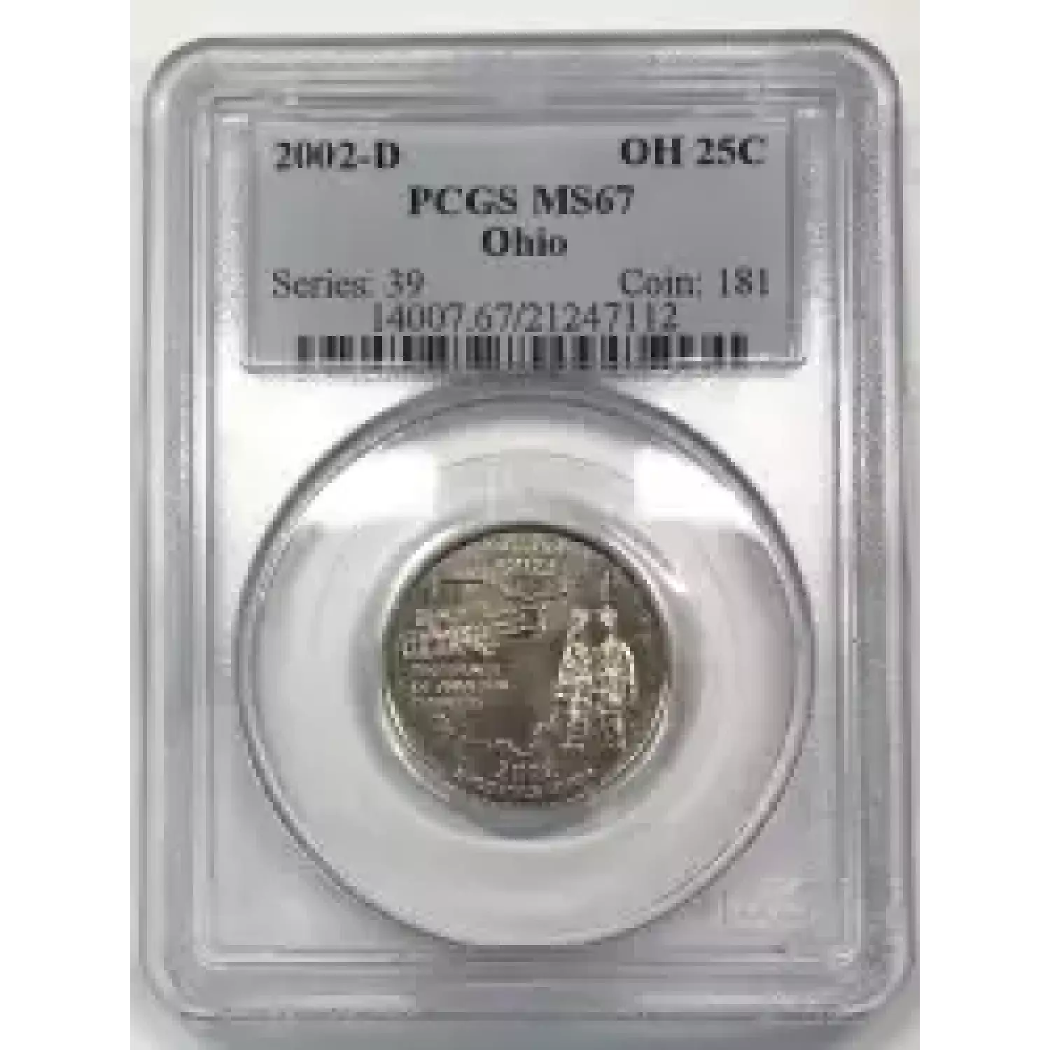 2002-D State Quarter PCGS MS-67 Ohio - Old Pueblo Coin