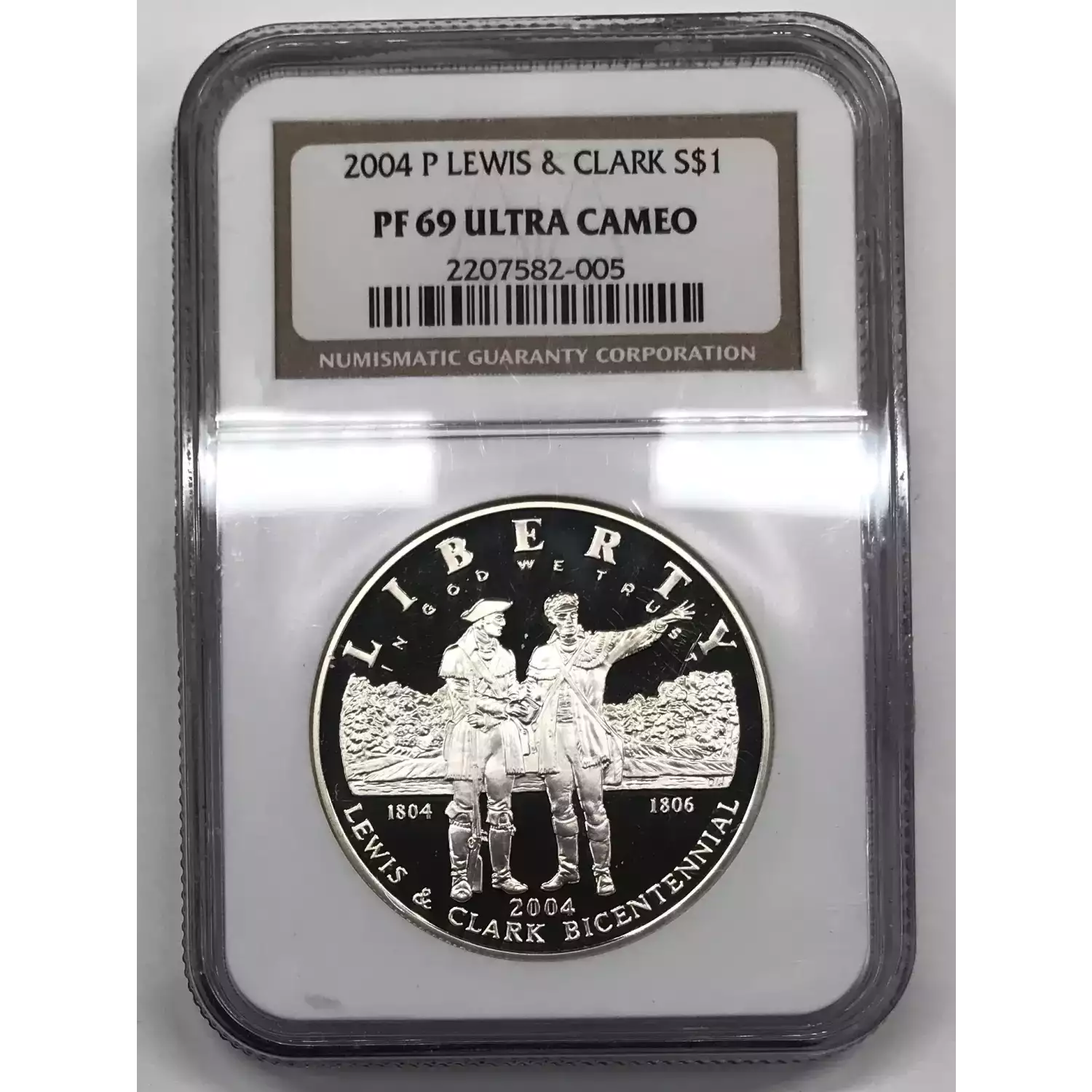2004 Lewis & Clark Bicentennial Commemorative Silver Dollar NGC PF-69 ...