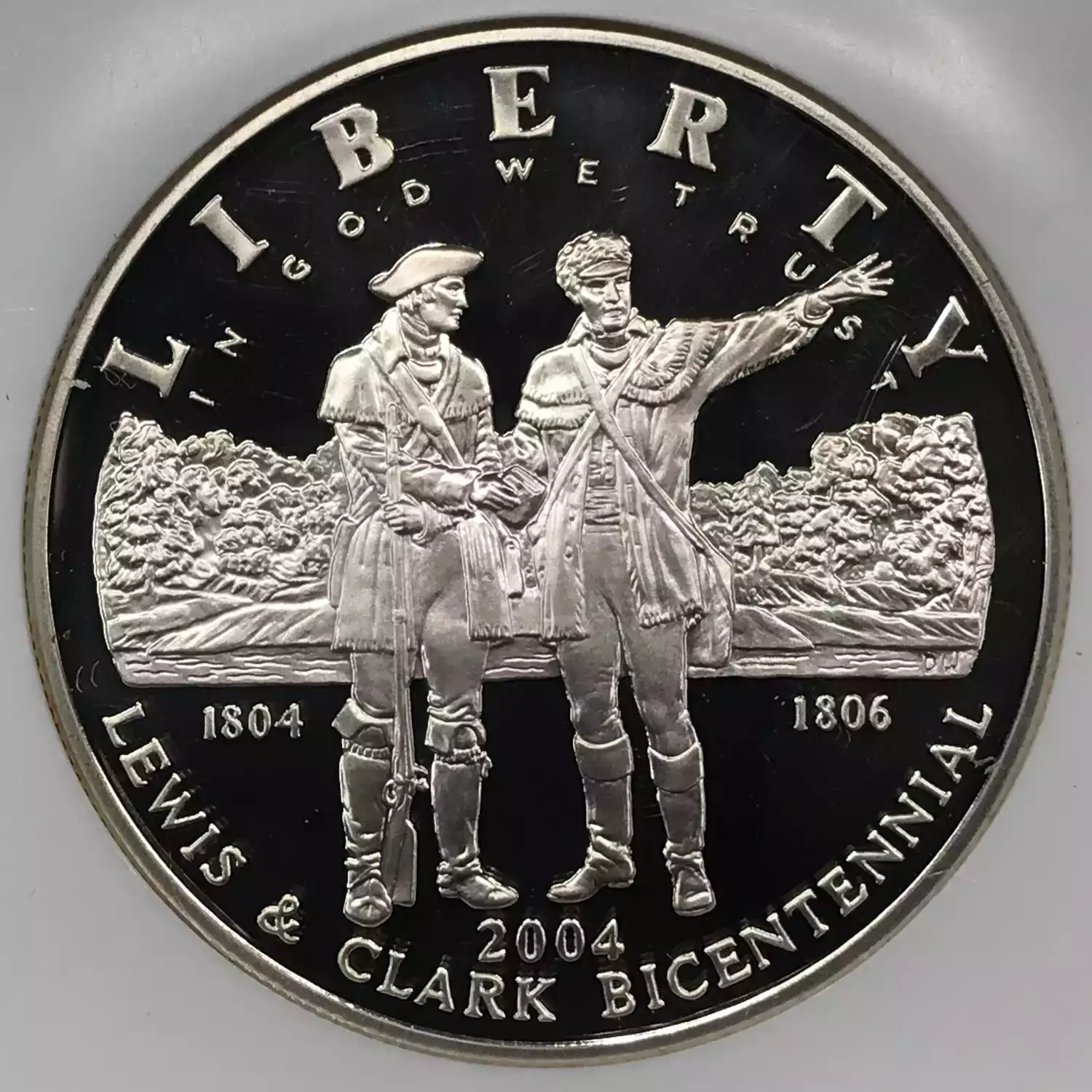 2004 Lewis & Clark Bicentennial Commemorative Silver Dollar NGC PF-69 ...